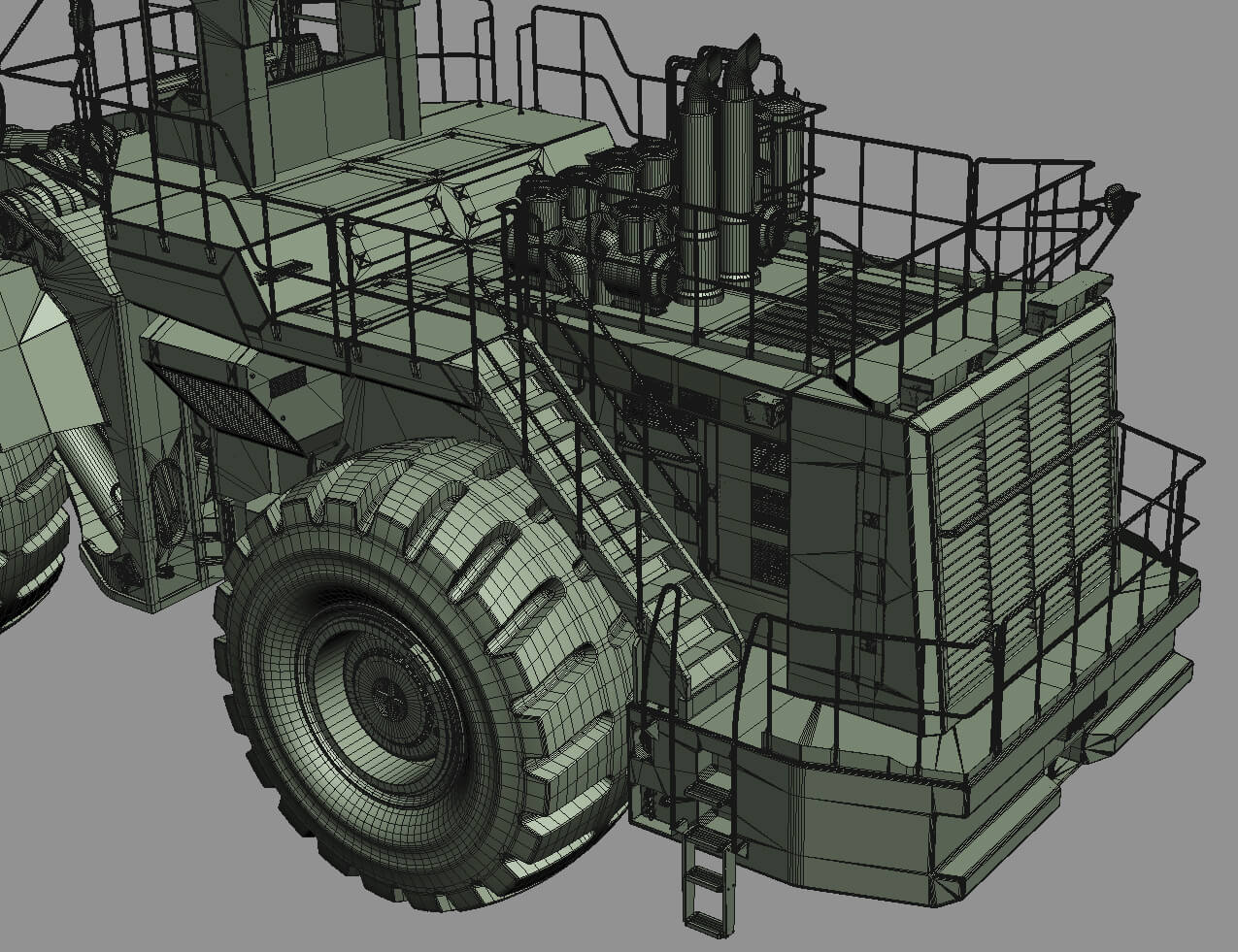 Mining Loader Komatsu Wa1200 - 3D Model by modelspro