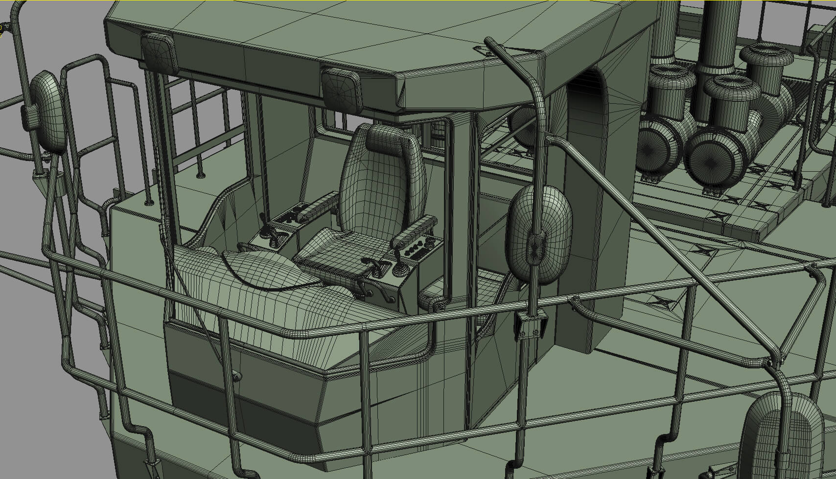 Mining Loader Komatsu Wa1200 - 3D Model by modelspro