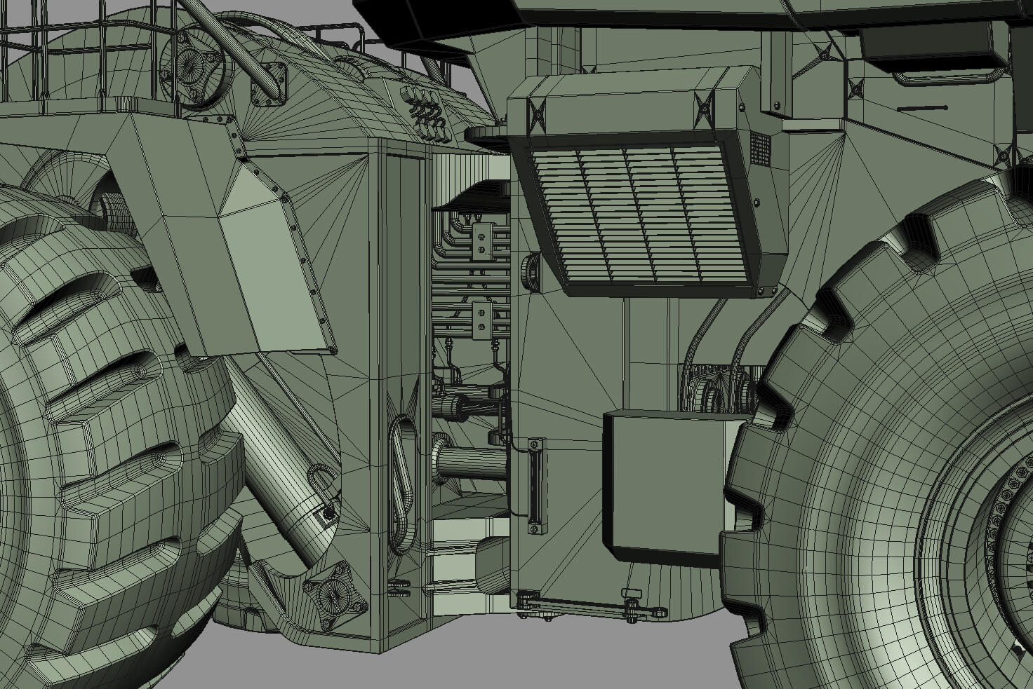 Mining Loader Komatsu Wa1200 - 3D Model by modelspro