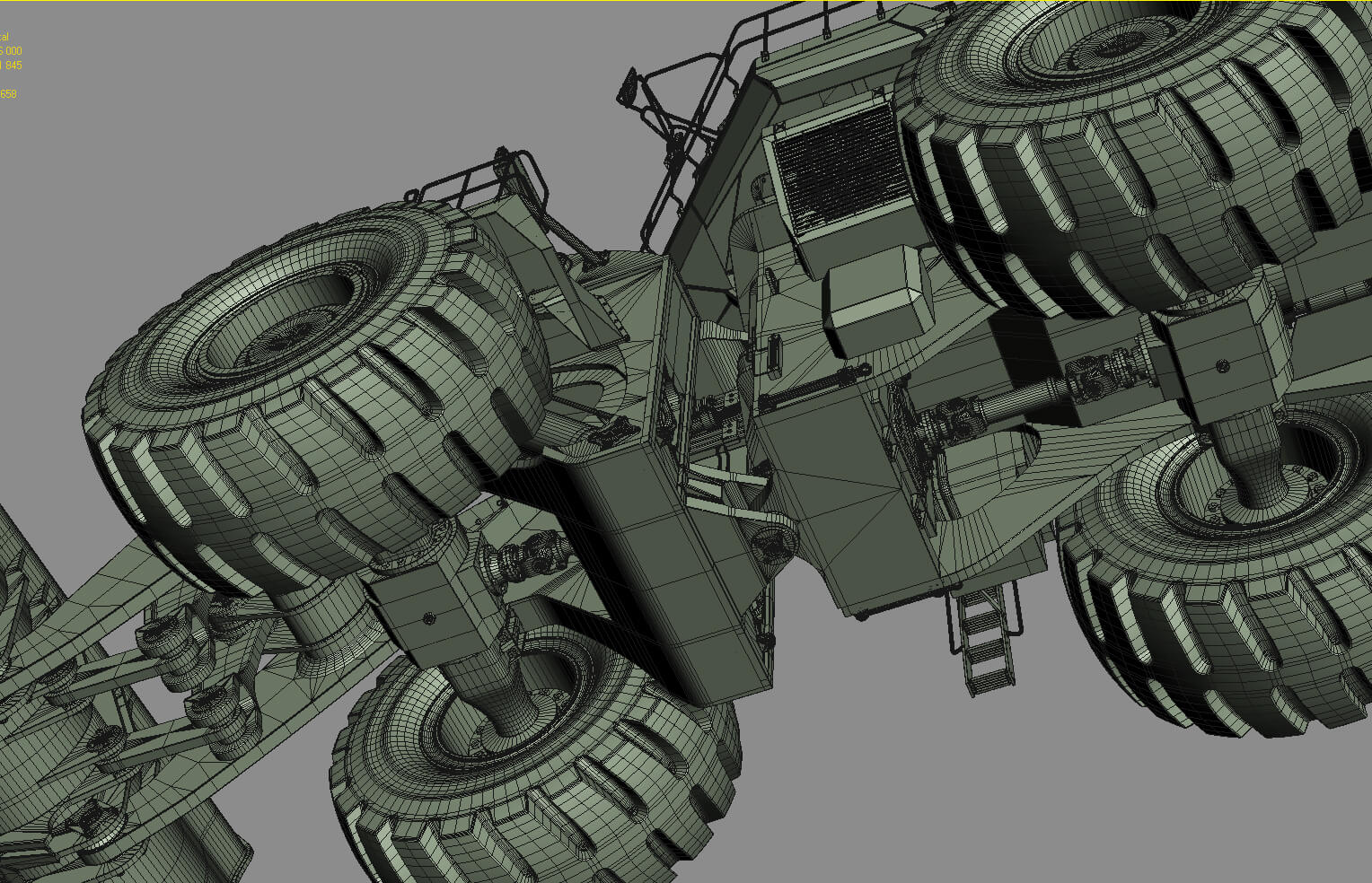 Mining Loader Komatsu Wa1200 - 3D Model by modelspro