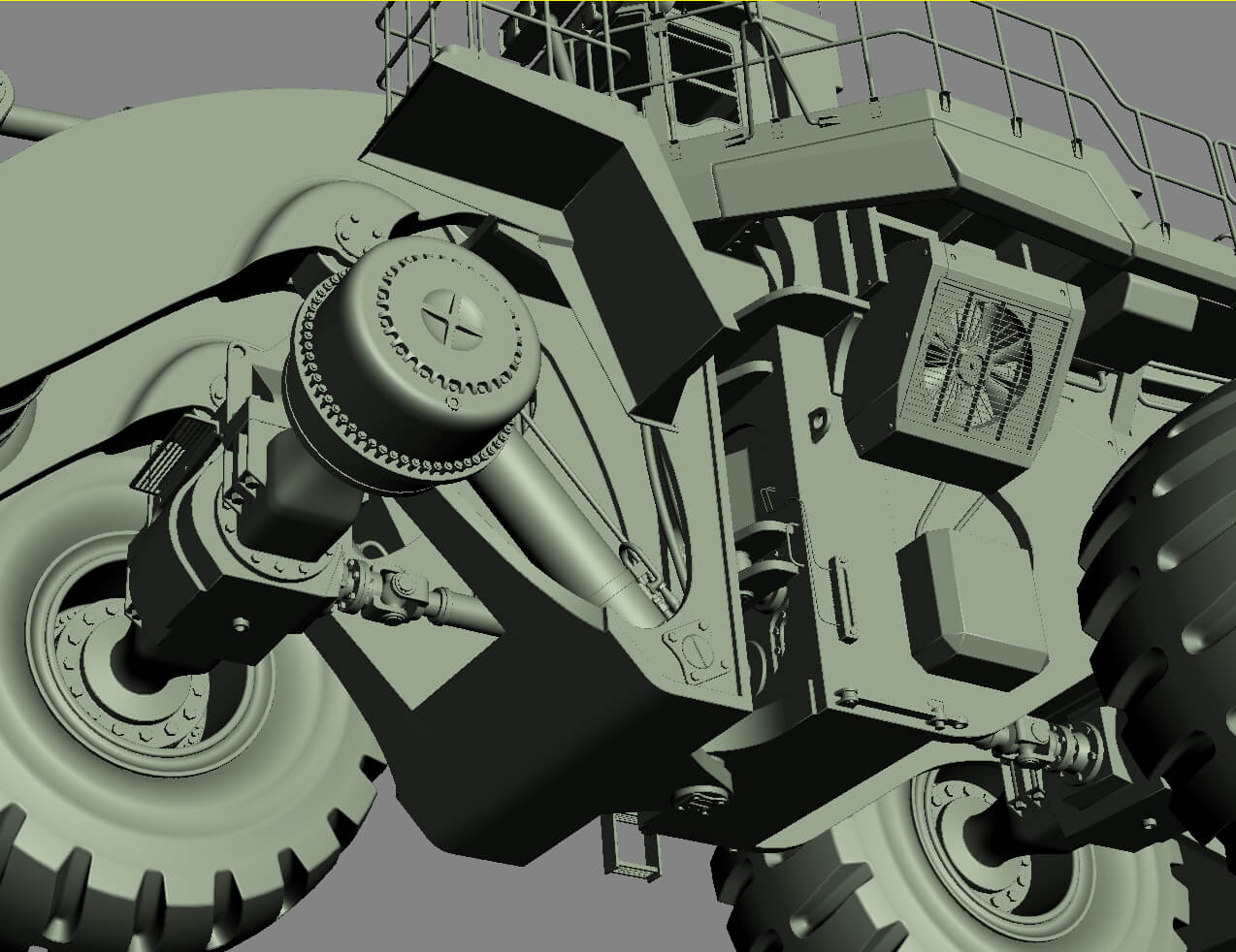 Mining Loader Komatsu Wa1200 - 3D Model by modelspro