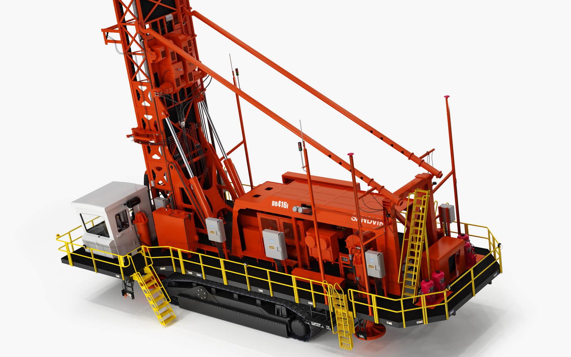 Rotary Blasthole Drill Rig Sandvik Dr416I - 3D Model by modelspro