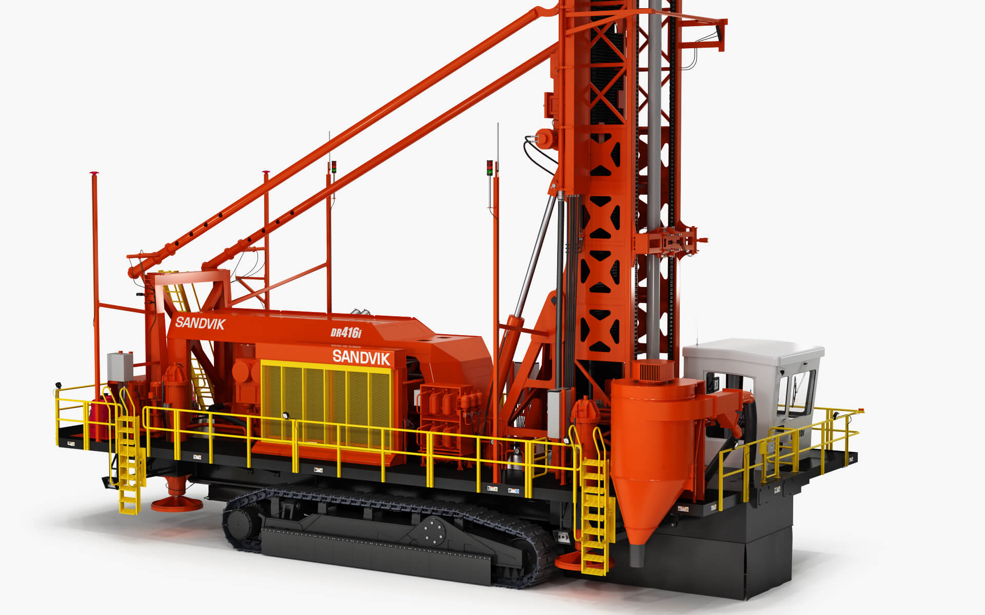 Rotary Blasthole Drill Rig Sandvik Dr416I - 3D Model by modelspro