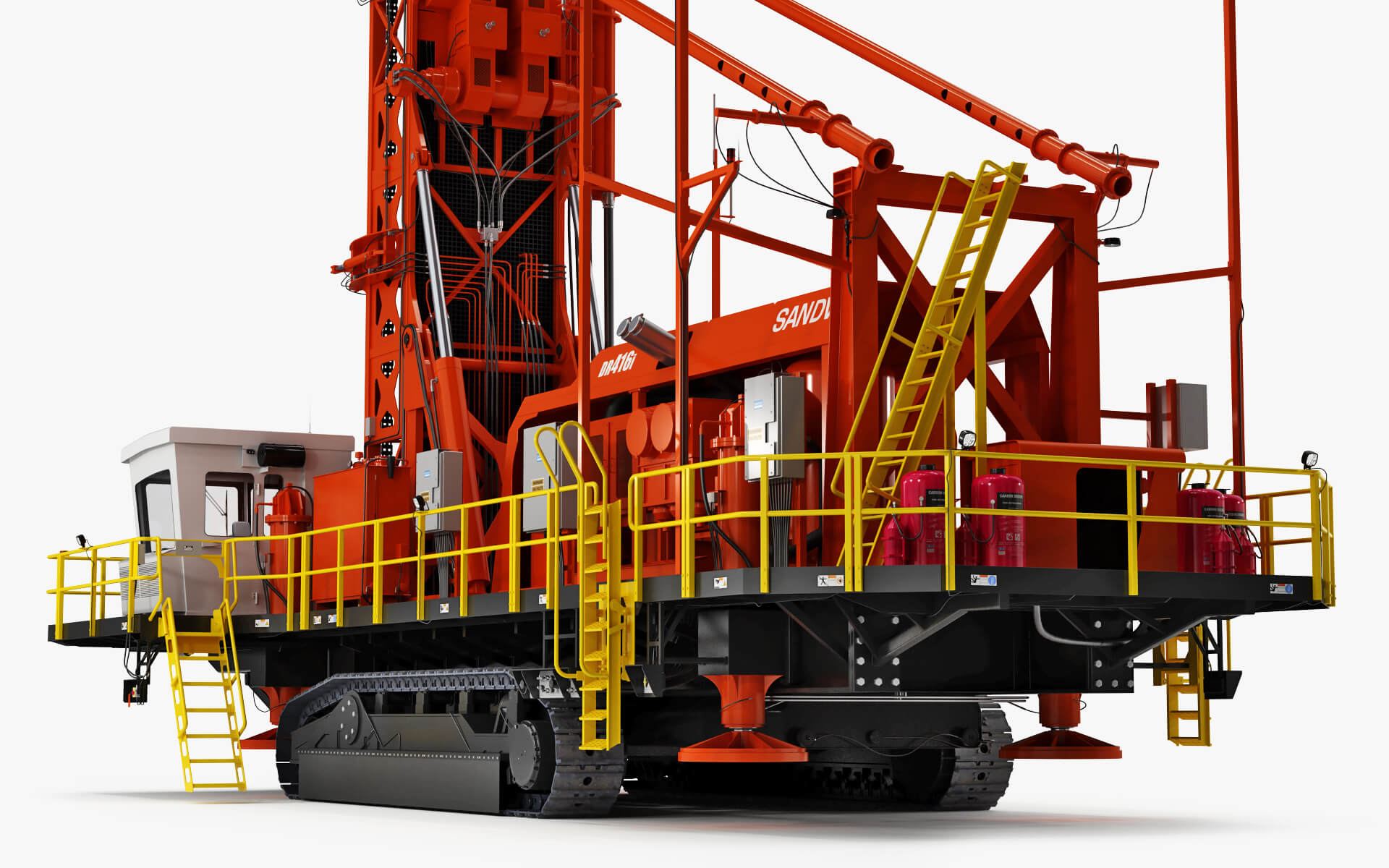 Rotary Blasthole Drill Rig Sandvik Dr416I - 3D Model by modelspro
