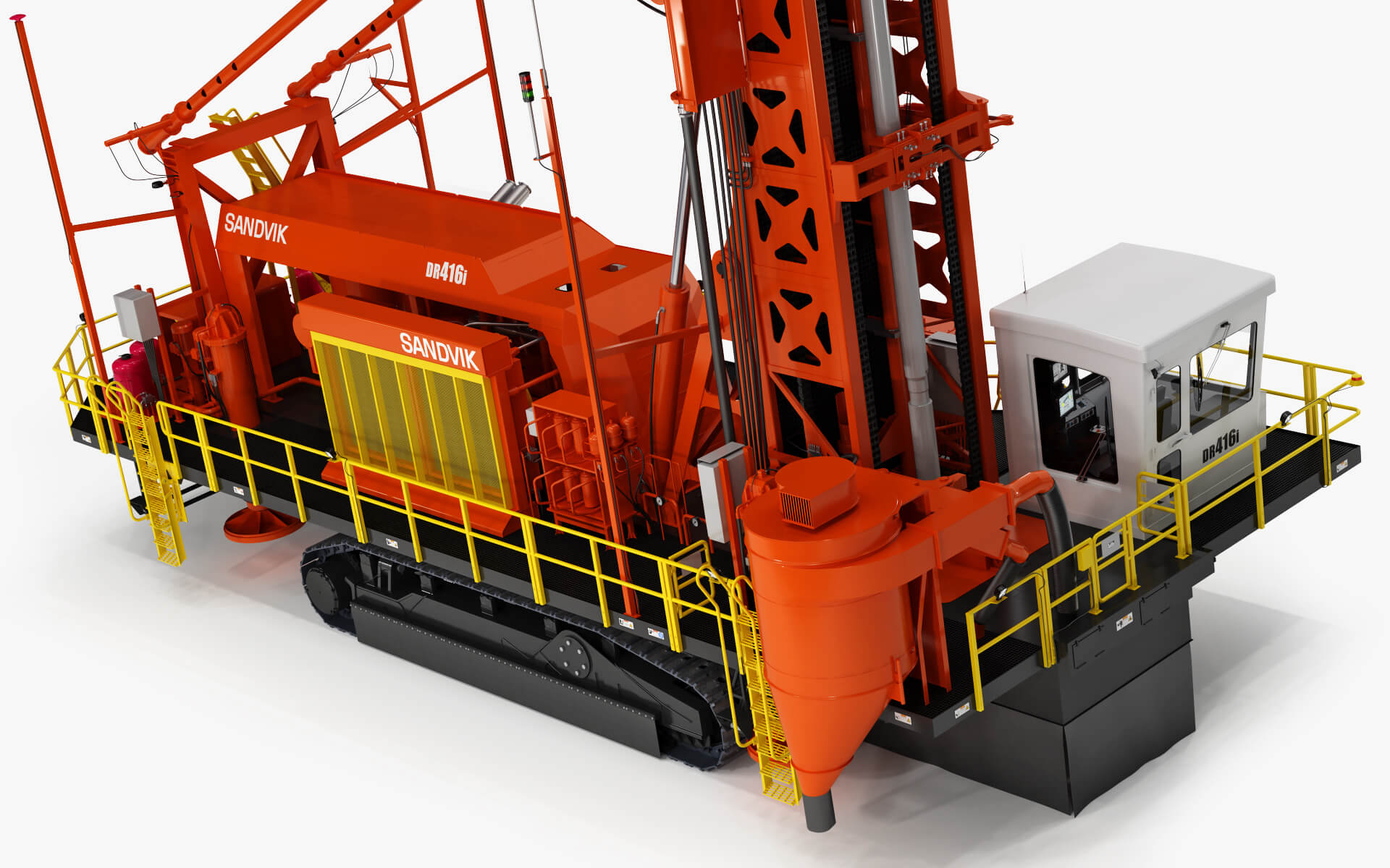Rotary Blasthole Drill Rig Sandvik Dr416I - 3D Model by modelspro