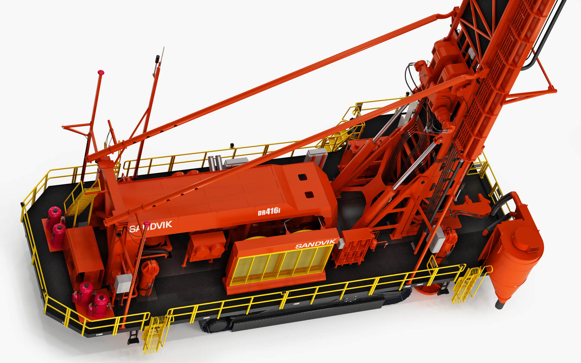 Rotary Blasthole Drill Rig Sandvik Dr416I - 3D Model by modelspro