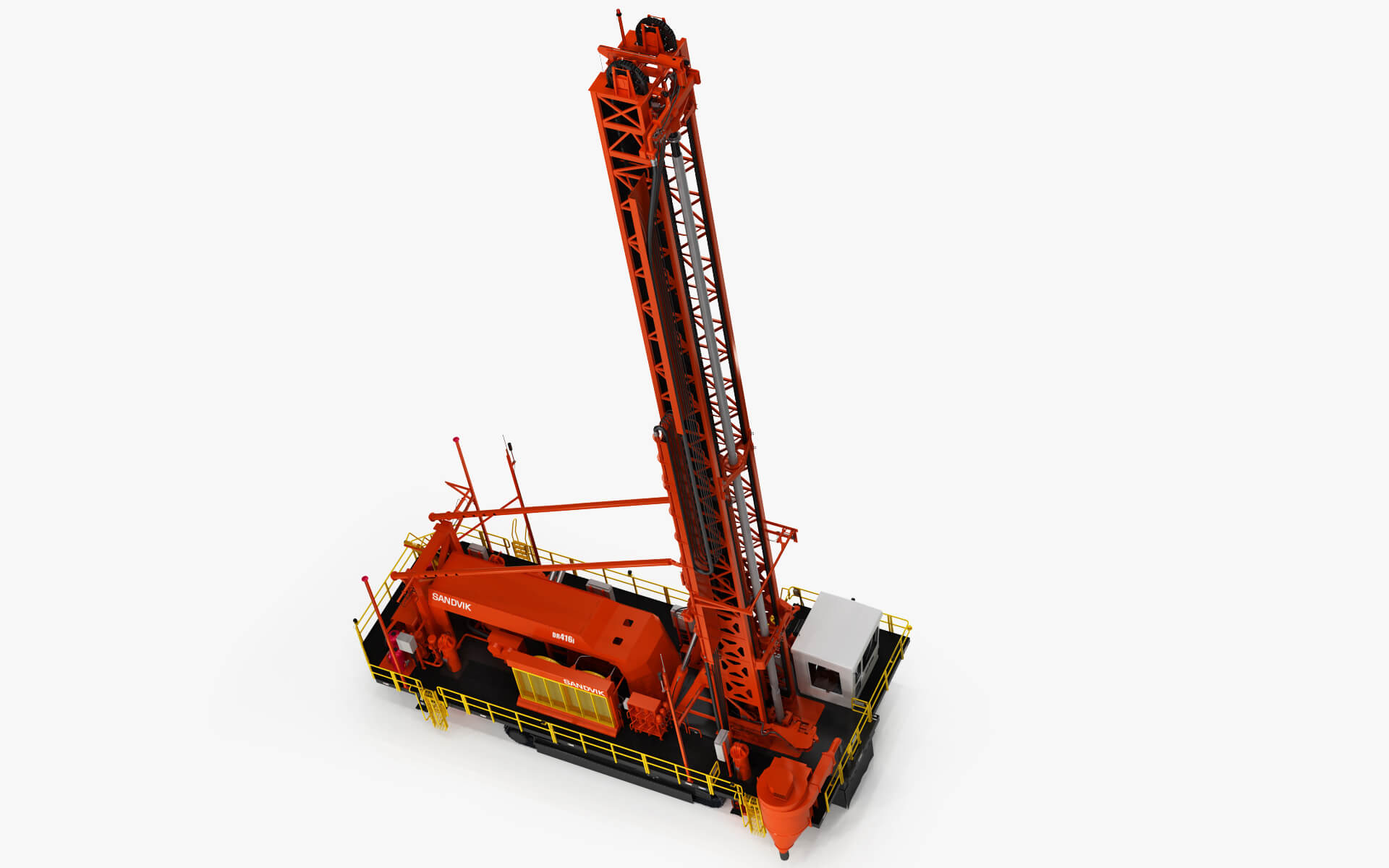 Rotary Blasthole Drill Rig Sandvik Dr416I - 3D Model by modelspro