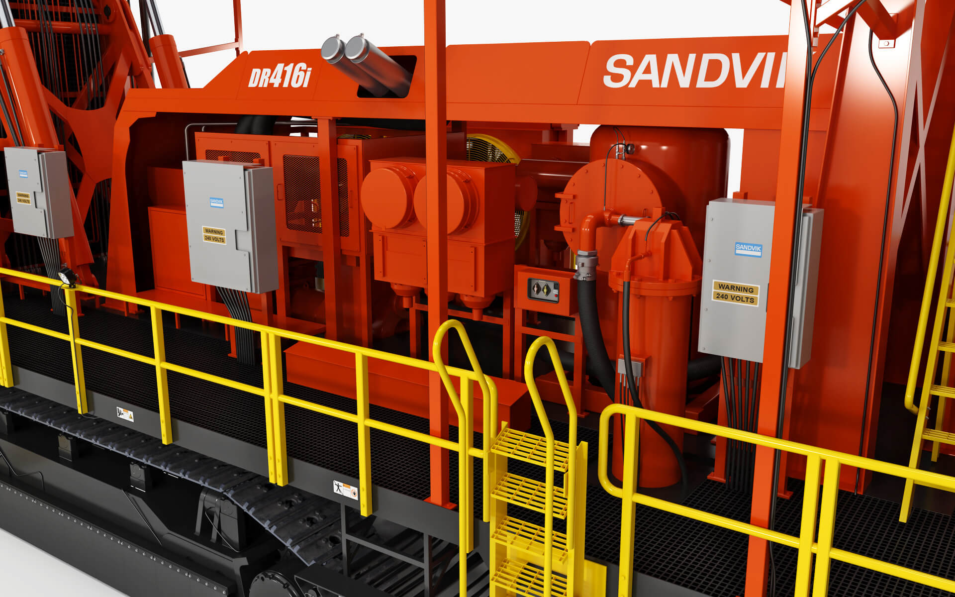 Rotary Blasthole Drill Rig Sandvik Dr416I - 3D Model by modelspro