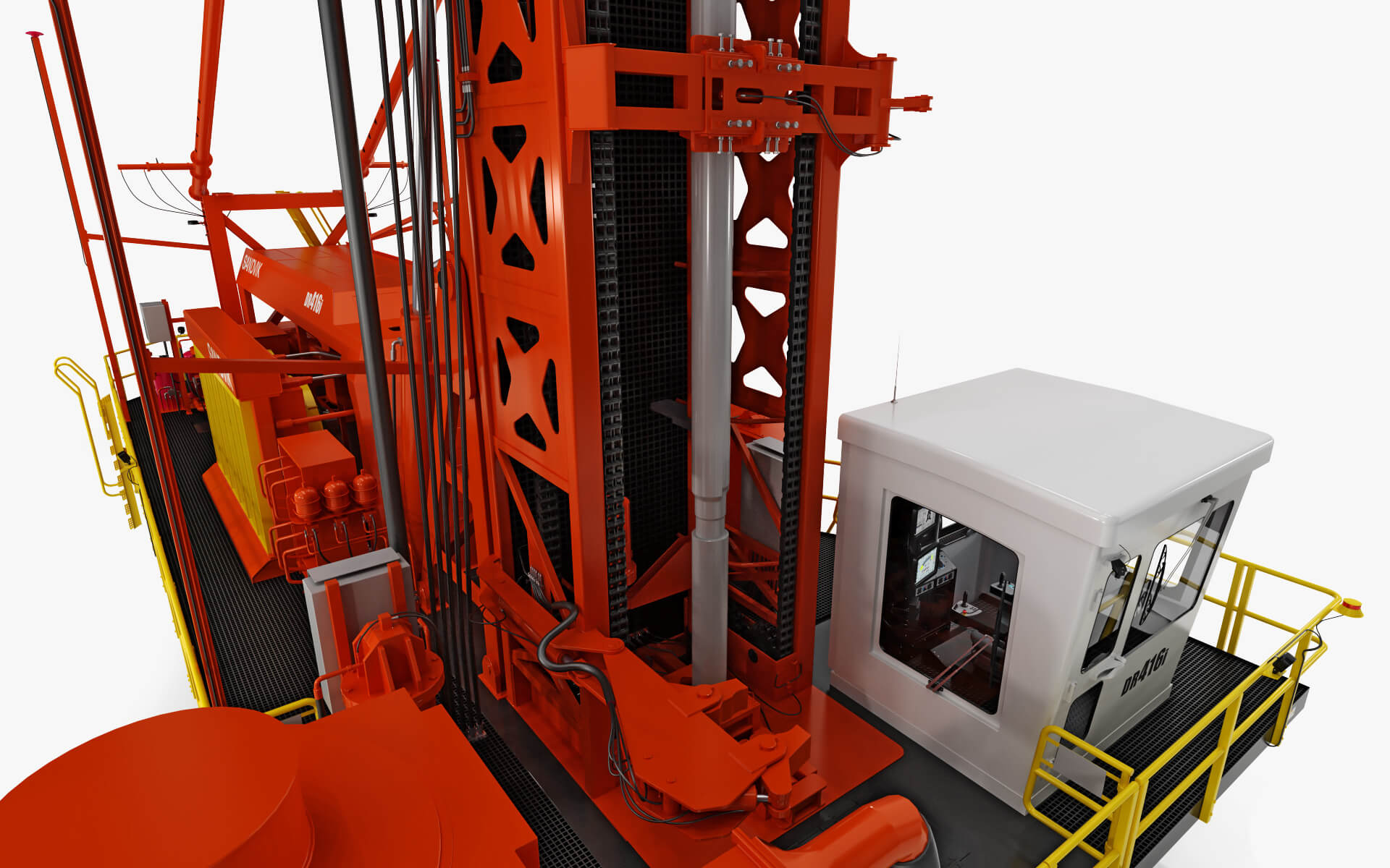 Rotary Blasthole Drill Rig Sandvik Dr416I - 3D Model by modelspro