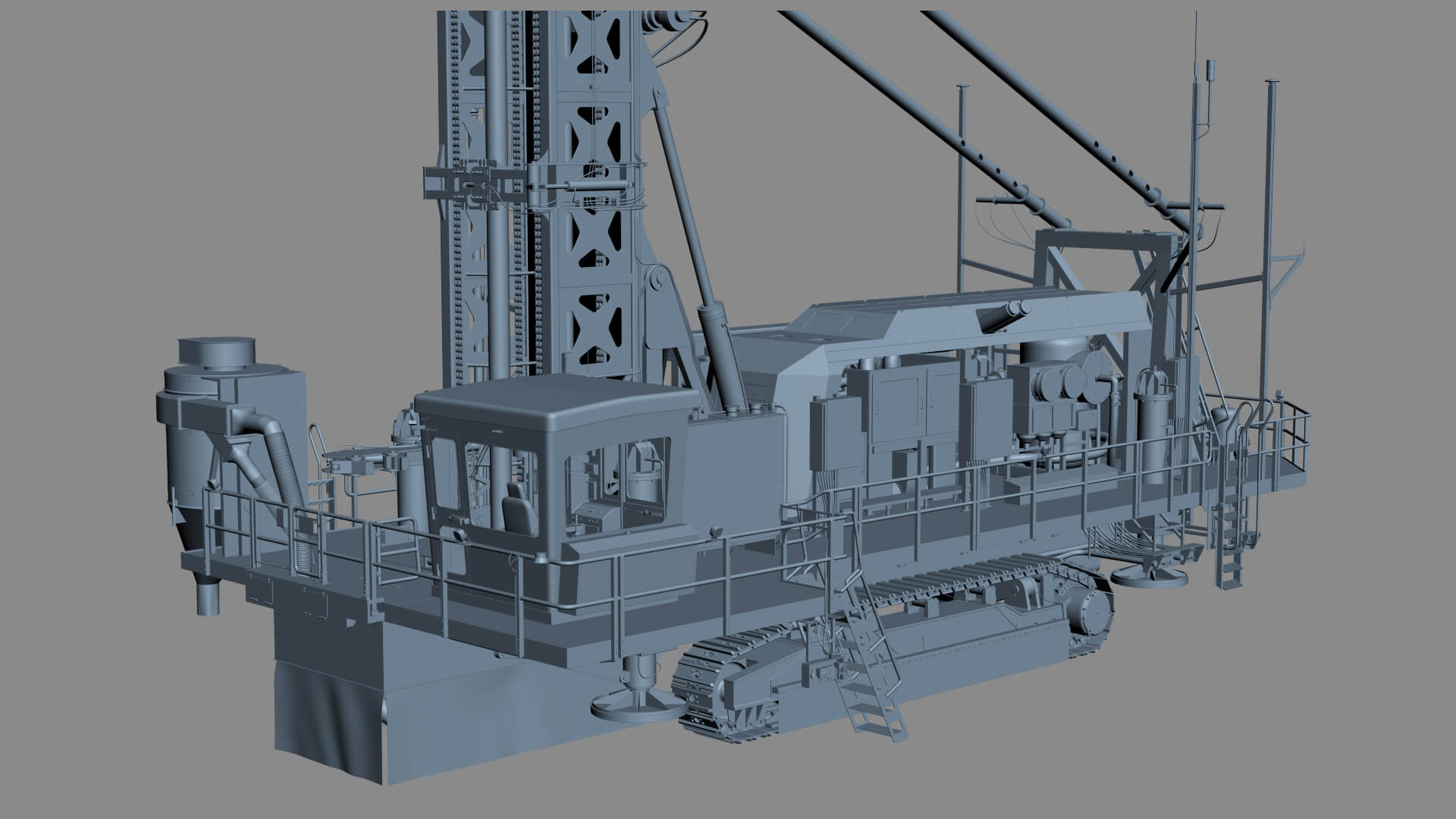 Rotary Blasthole Drill Rig Sandvik Dr416I - 3D Model by modelspro
