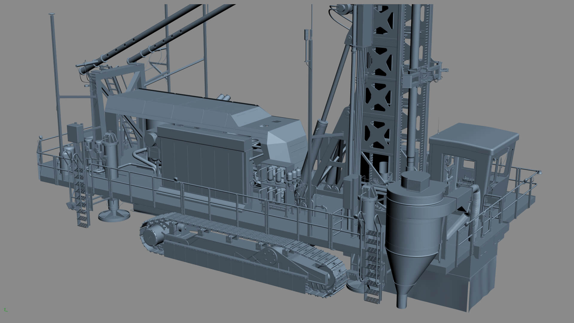 Rotary Blasthole Drill Rig Sandvik Dr416I - 3D Model by modelspro