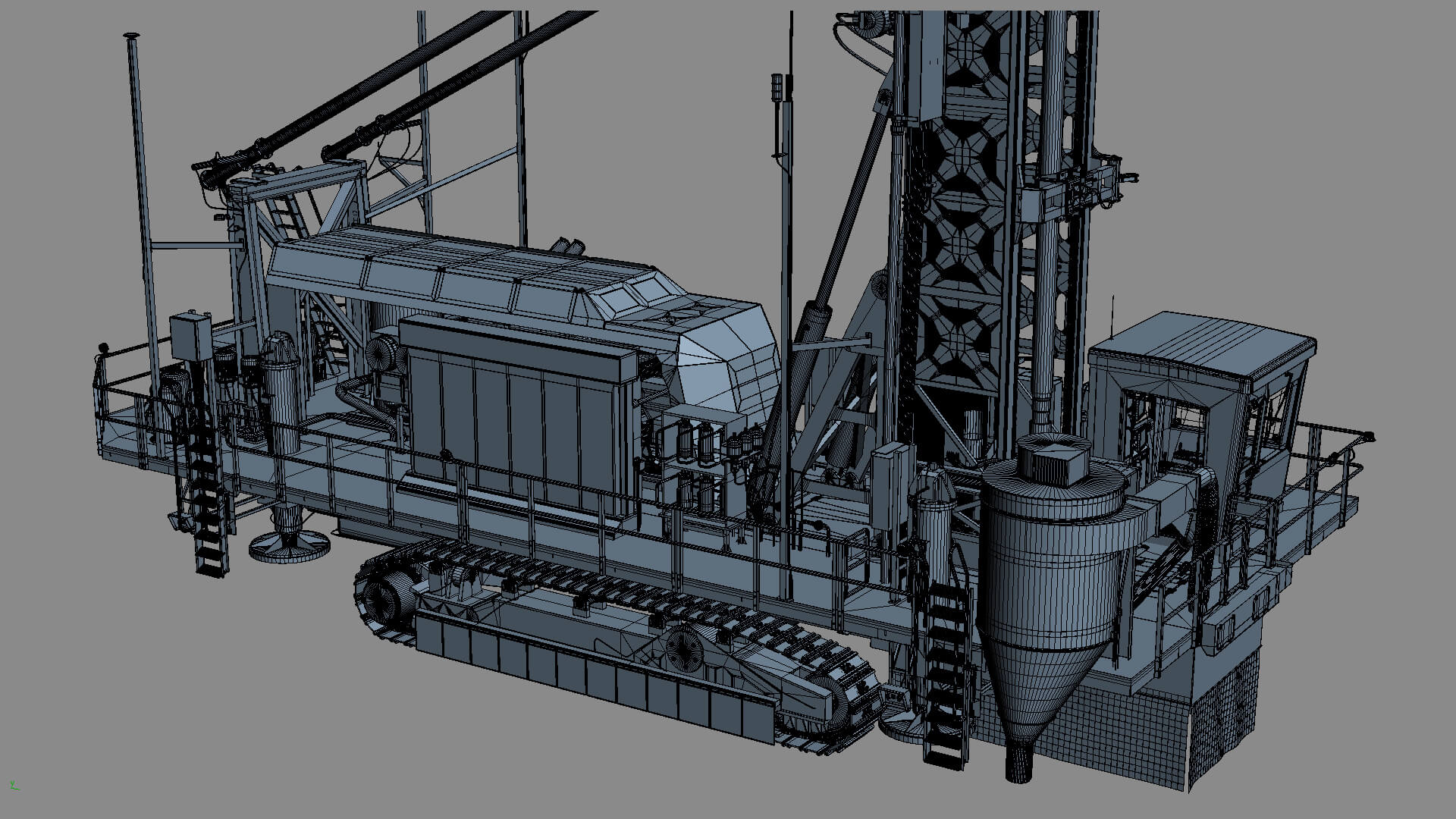 Rotary Blasthole Drill Rig Sandvik Dr416I - 3D Model by modelspro