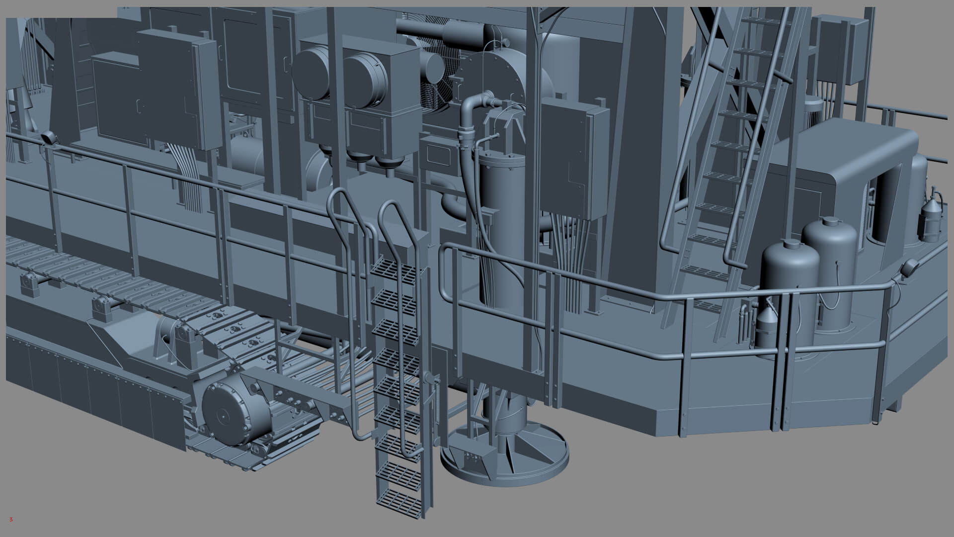 Rotary Blasthole Drill Rig Sandvik Dr416I - 3D Model by modelspro