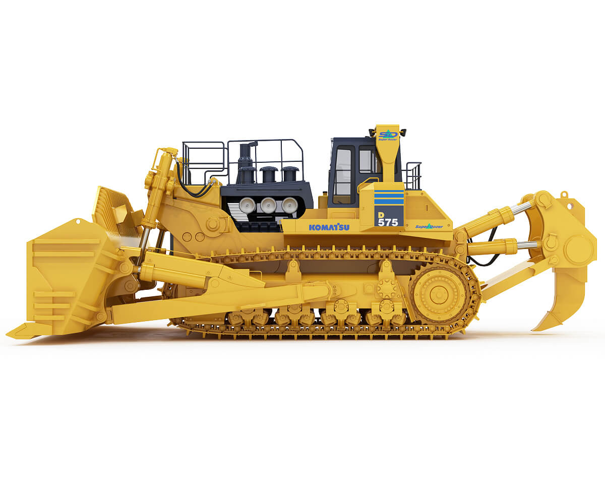 Super Dozer Komatsu D575 - 3D Model by modelspro