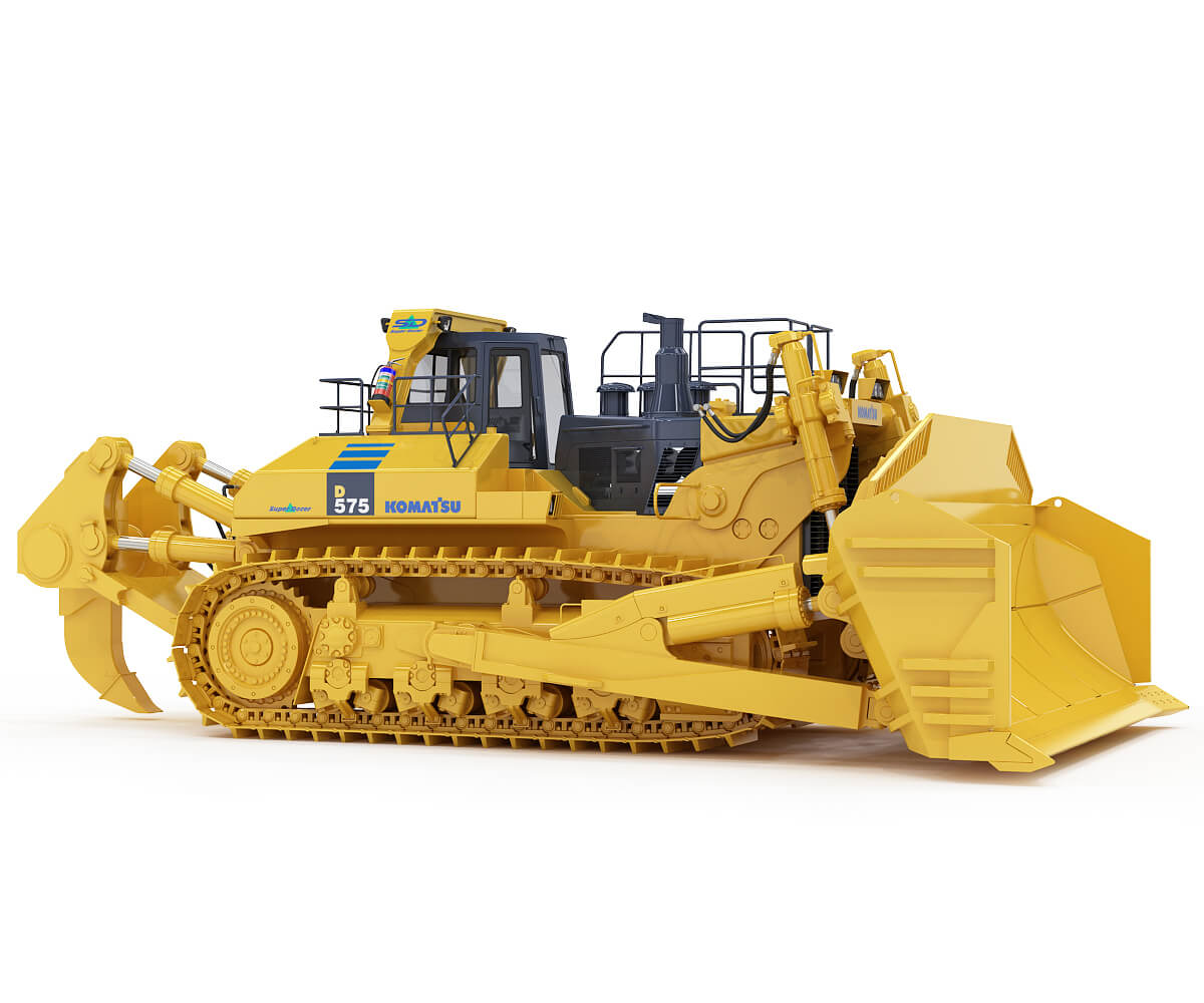 Super Dozer Komatsu D575 - 3D Model by modelspro