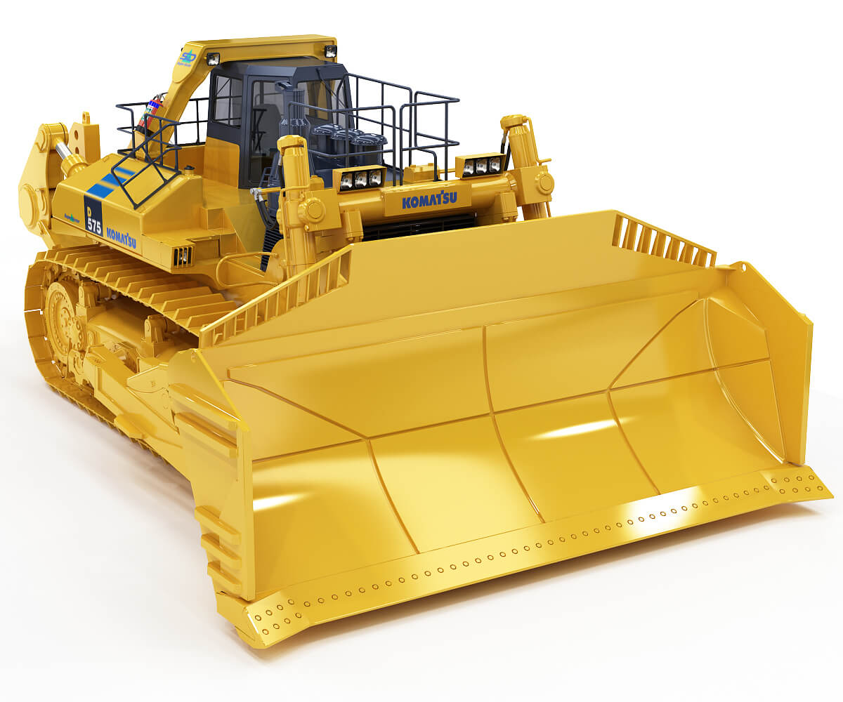 Super Dozer Komatsu D575 - 3D Model by modelspro