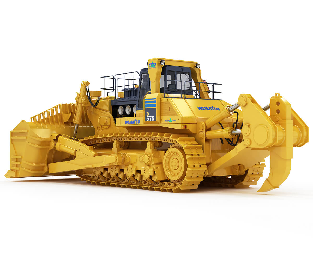 Super Dozer Komatsu D575 - 3D Model by modelspro