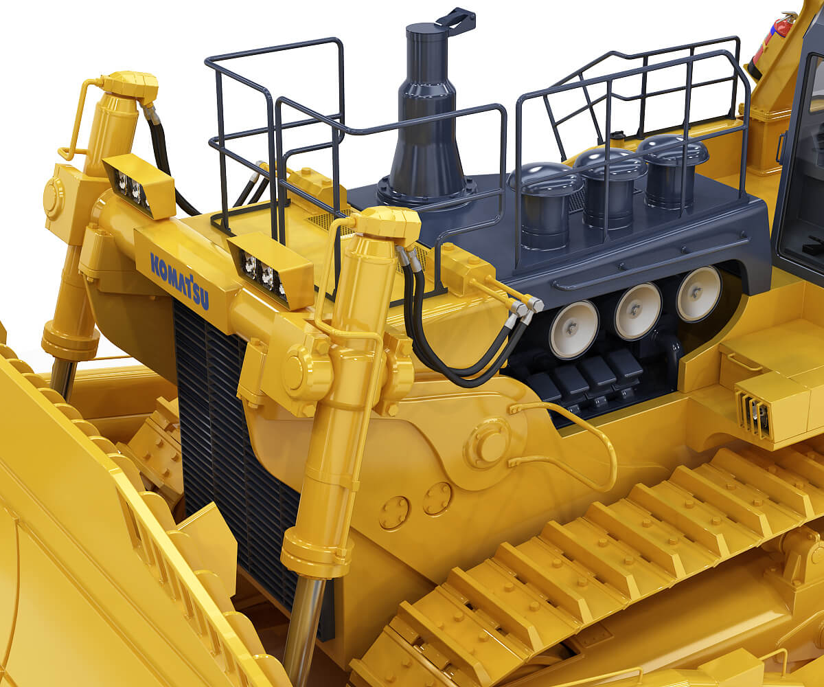 Super Dozer Komatsu D575 - 3D Model by modelspro