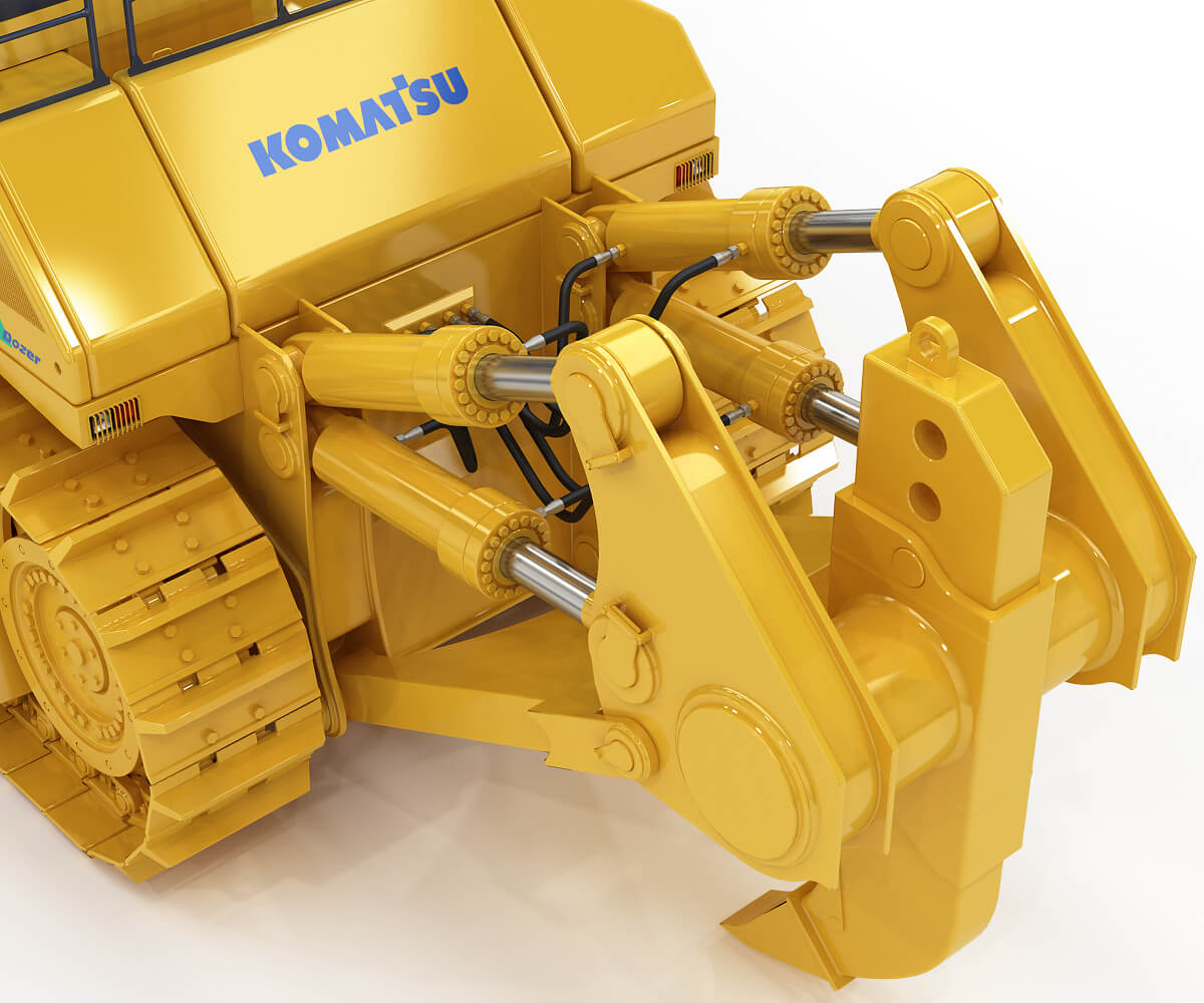 Super Dozer Komatsu D575 - 3D Model by modelspro