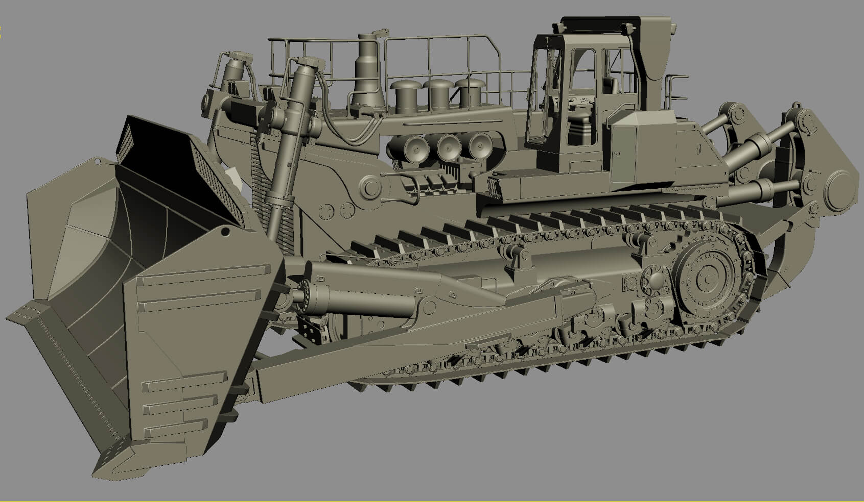 Super Dozer Komatsu D575 - 3D Model by modelspro