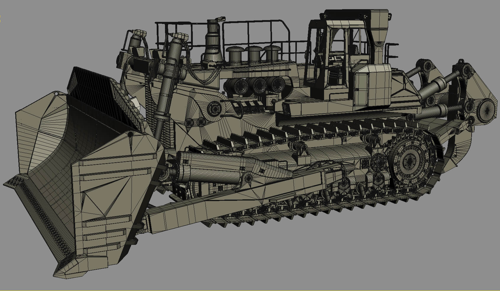 Super Dozer Komatsu D575 - 3D Model by modelspro