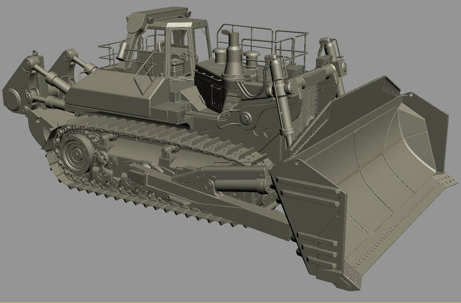 Super Dozer Komatsu D575 - 3D Model by modelspro