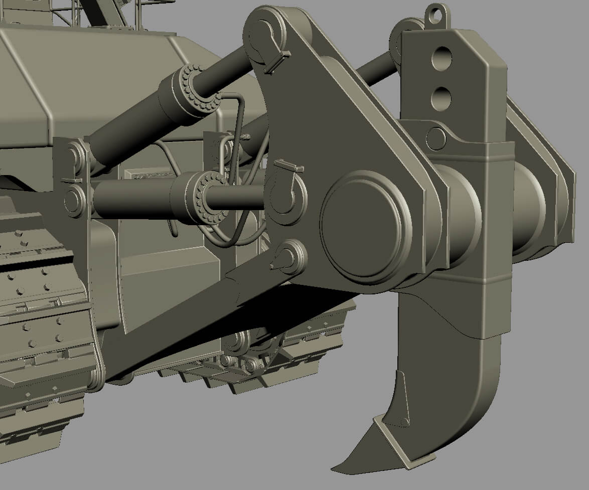 Super Dozer Komatsu D575 - 3D Model by modelspro