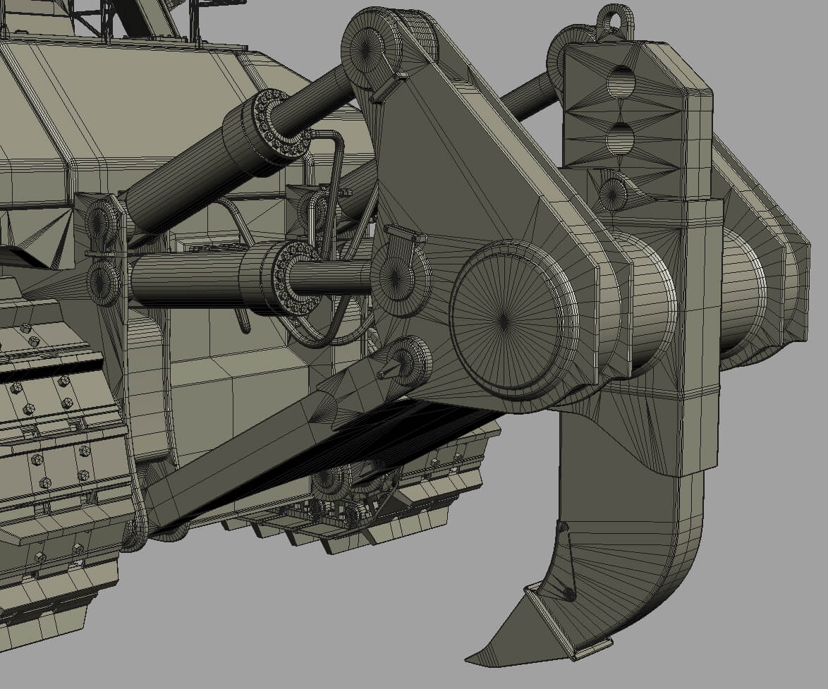 Super Dozer Komatsu D575 - 3D Model by modelspro