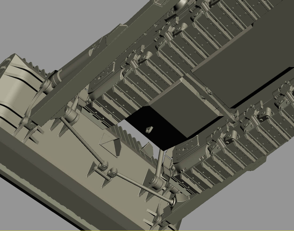 Super Dozer Komatsu D575 - 3D Model by modelspro