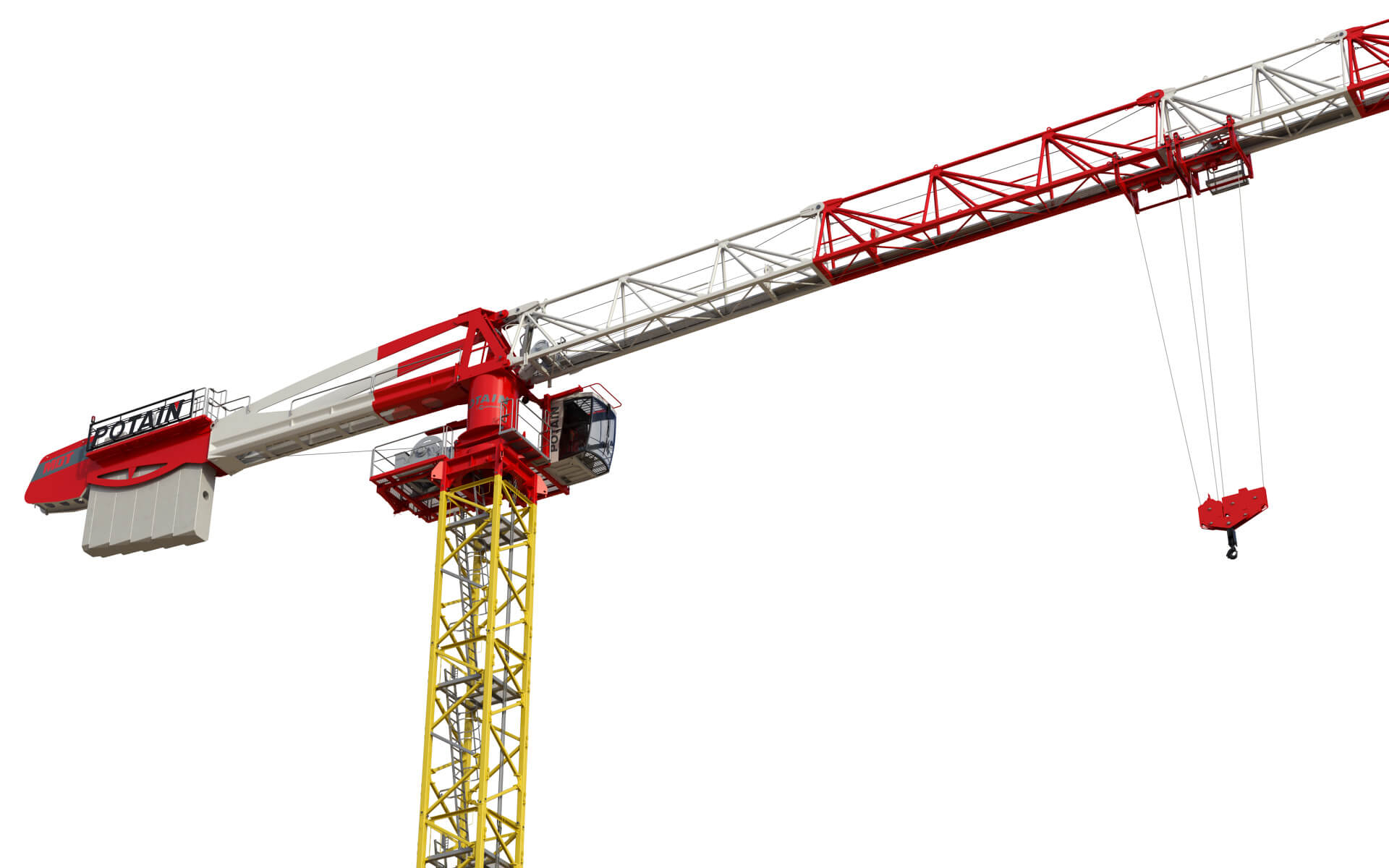 Tower Crane Potain Mdt 269 J12 - 3D Model by modelspro