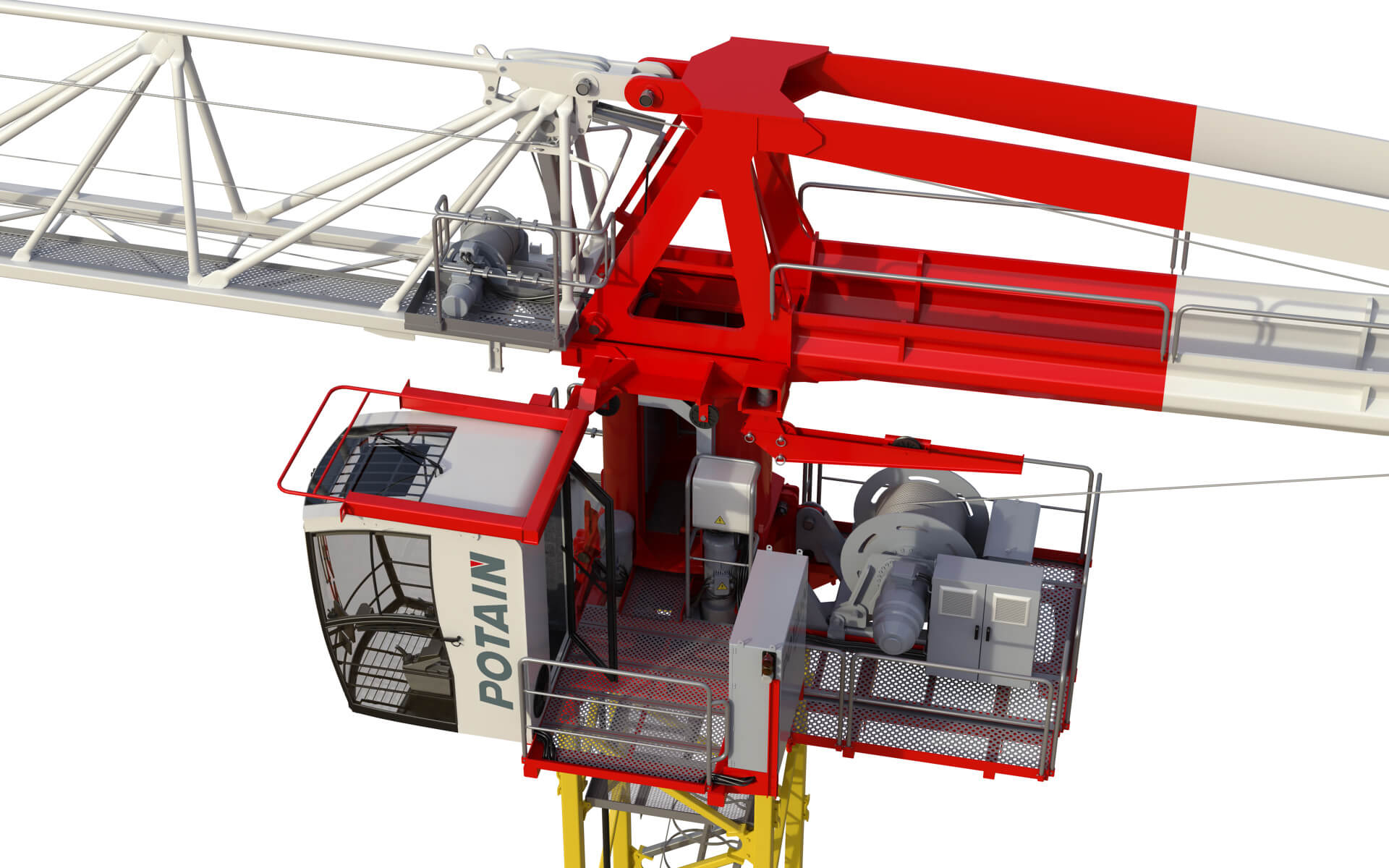 Tower Crane Potain Mdt 269 J12 - 3D Model by modelspro