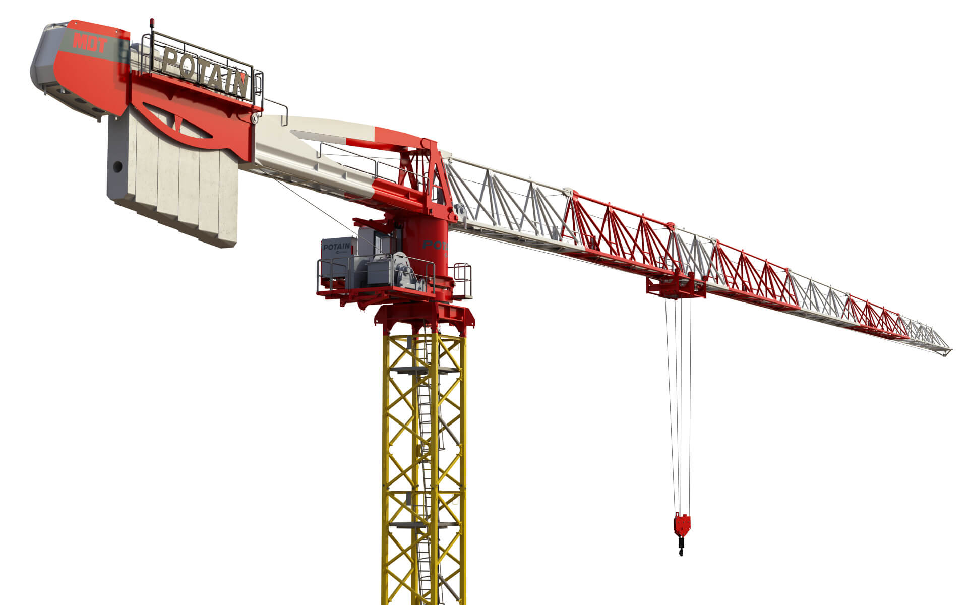 Tower Crane Potain Mdt 269 J12 - 3D Model by modelspro