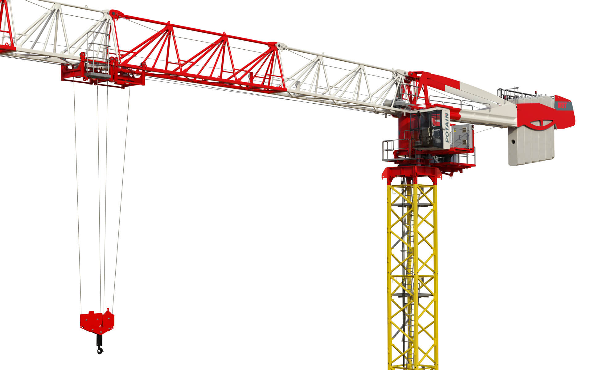 Tower Crane Potain Mdt 269 J12 - 3D Model by modelspro