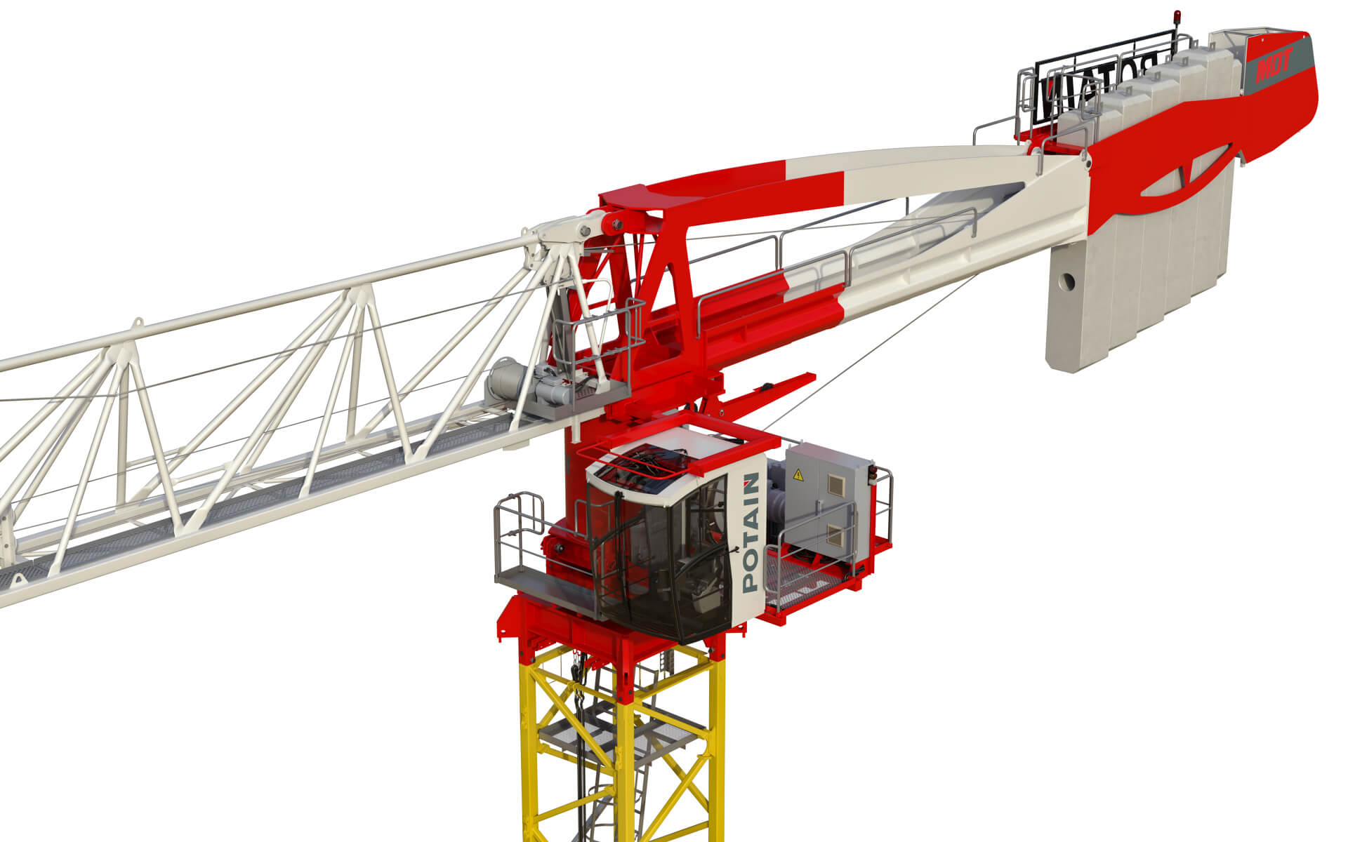 Tower Crane Potain Mdt 269 J12 - 3D Model by modelspro