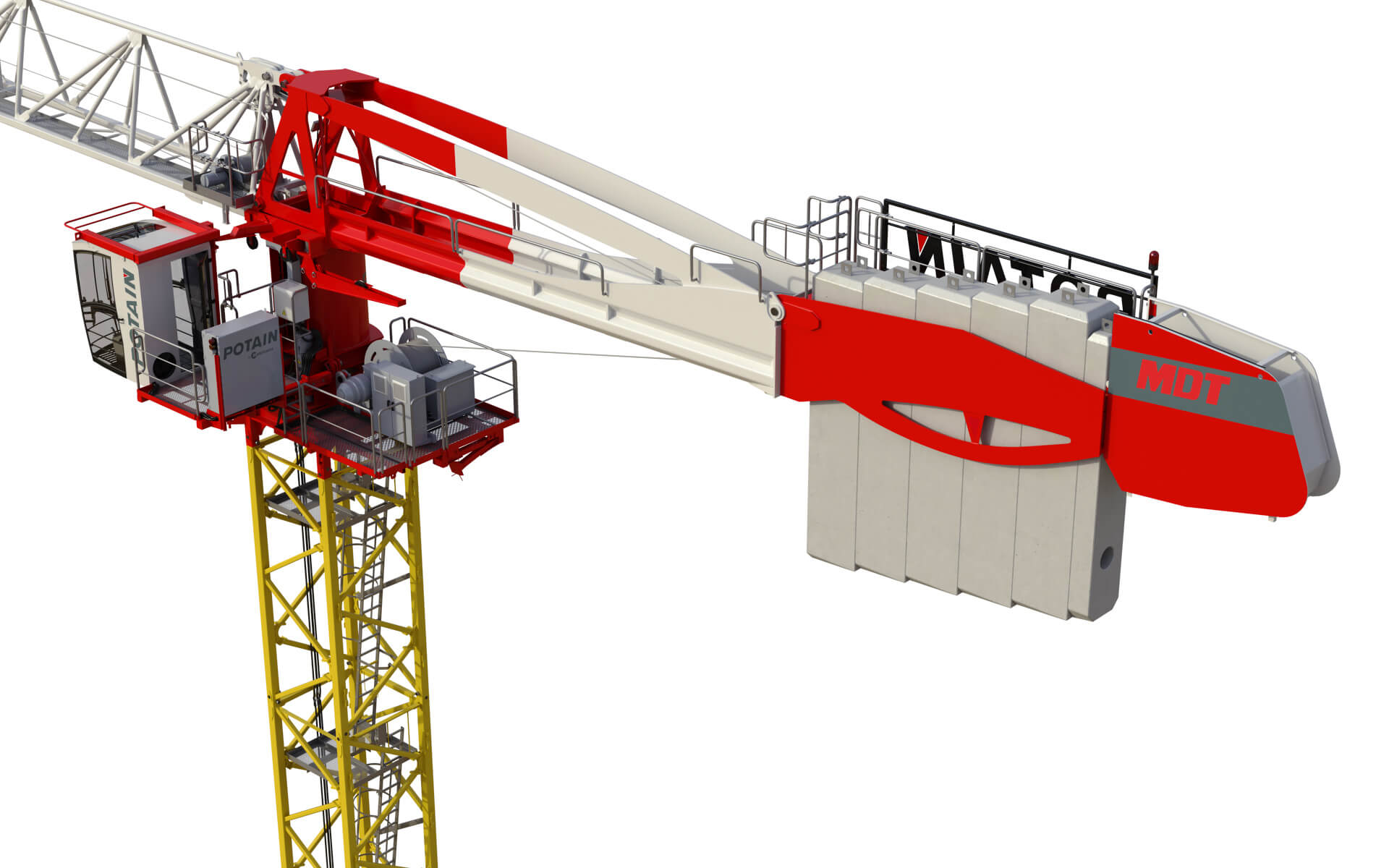 Tower Crane Potain Mdt 269 J12 - 3D Model by modelspro