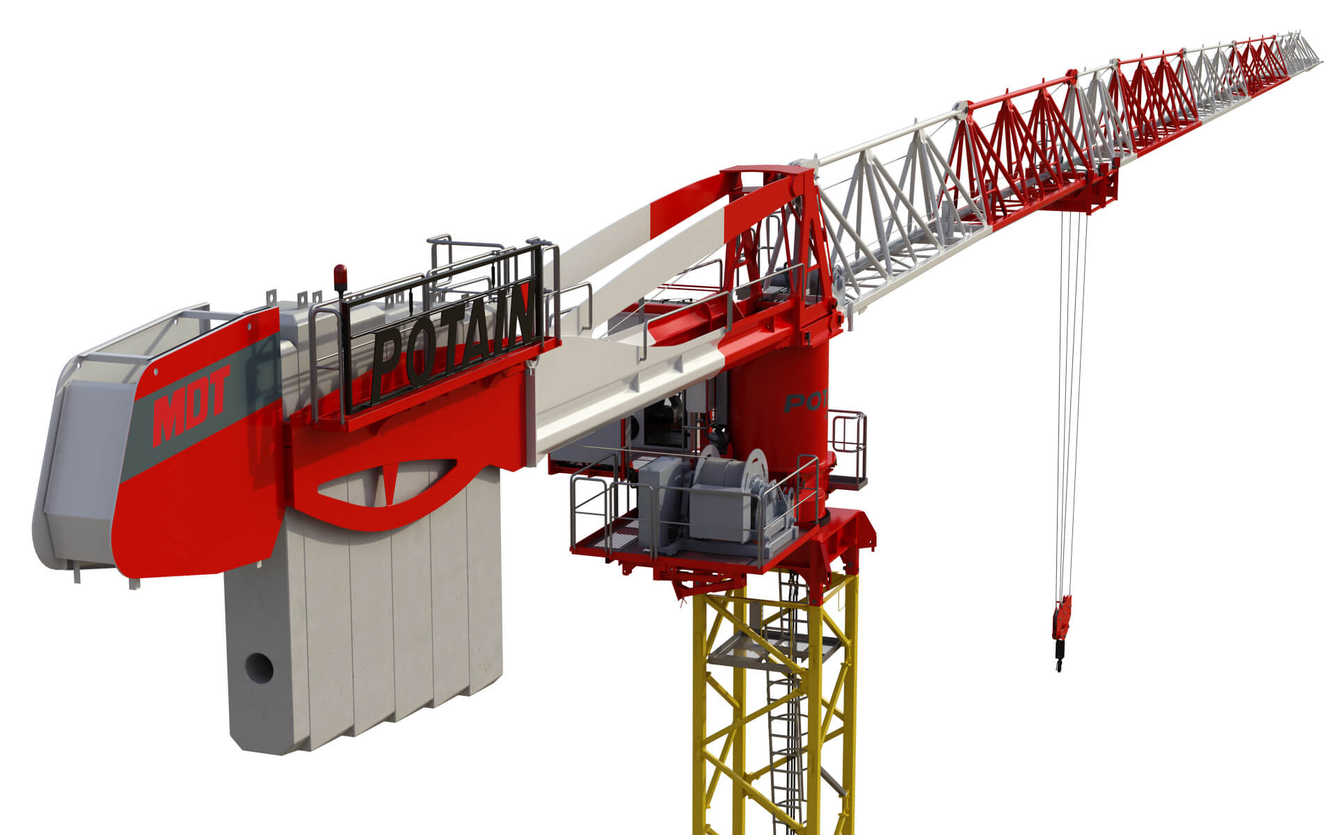 Tower Crane Potain Mdt 269 J12 - 3D Model by modelspro