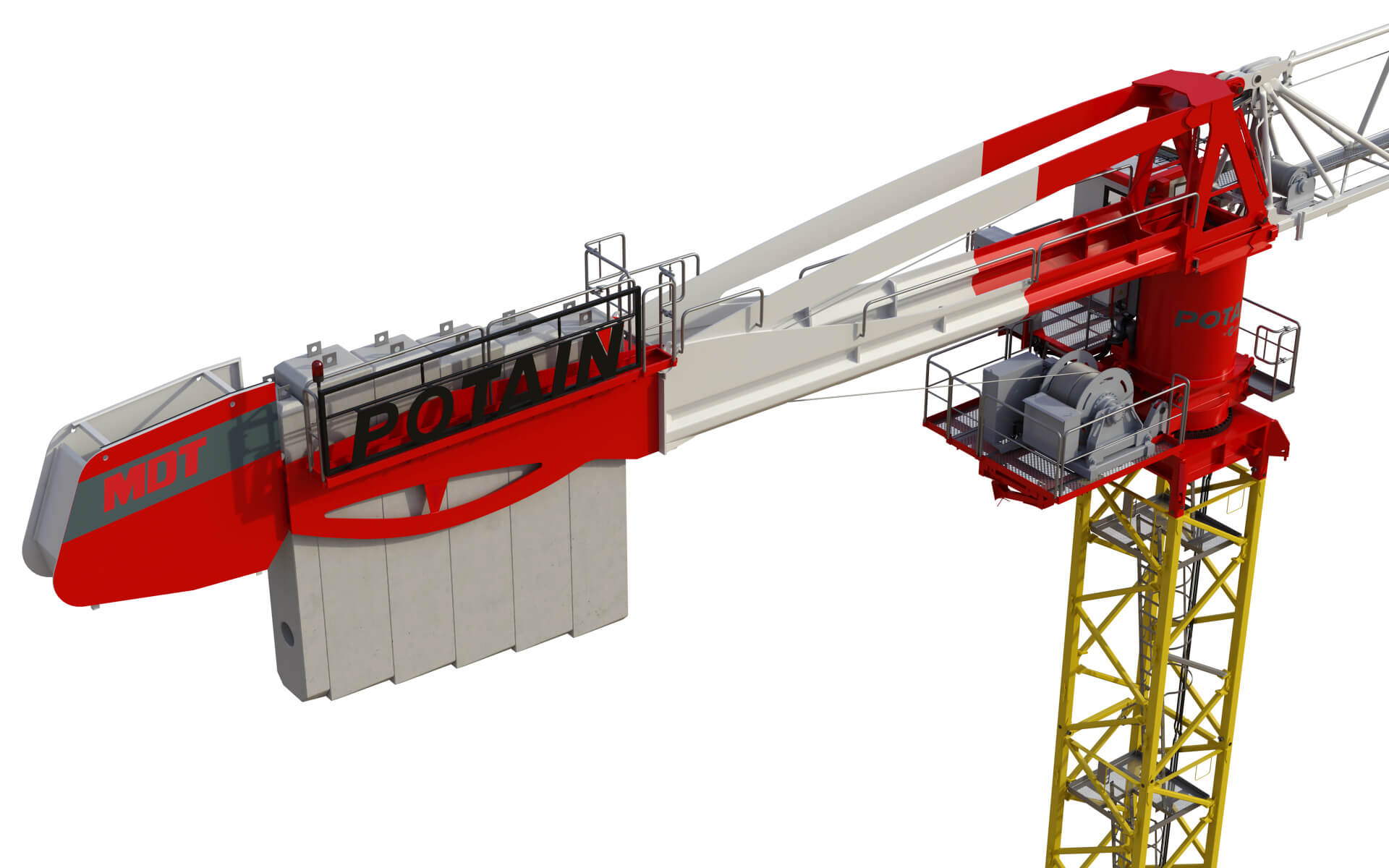 Tower Crane Potain Mdt 269 J12 - 3D Model by modelspro