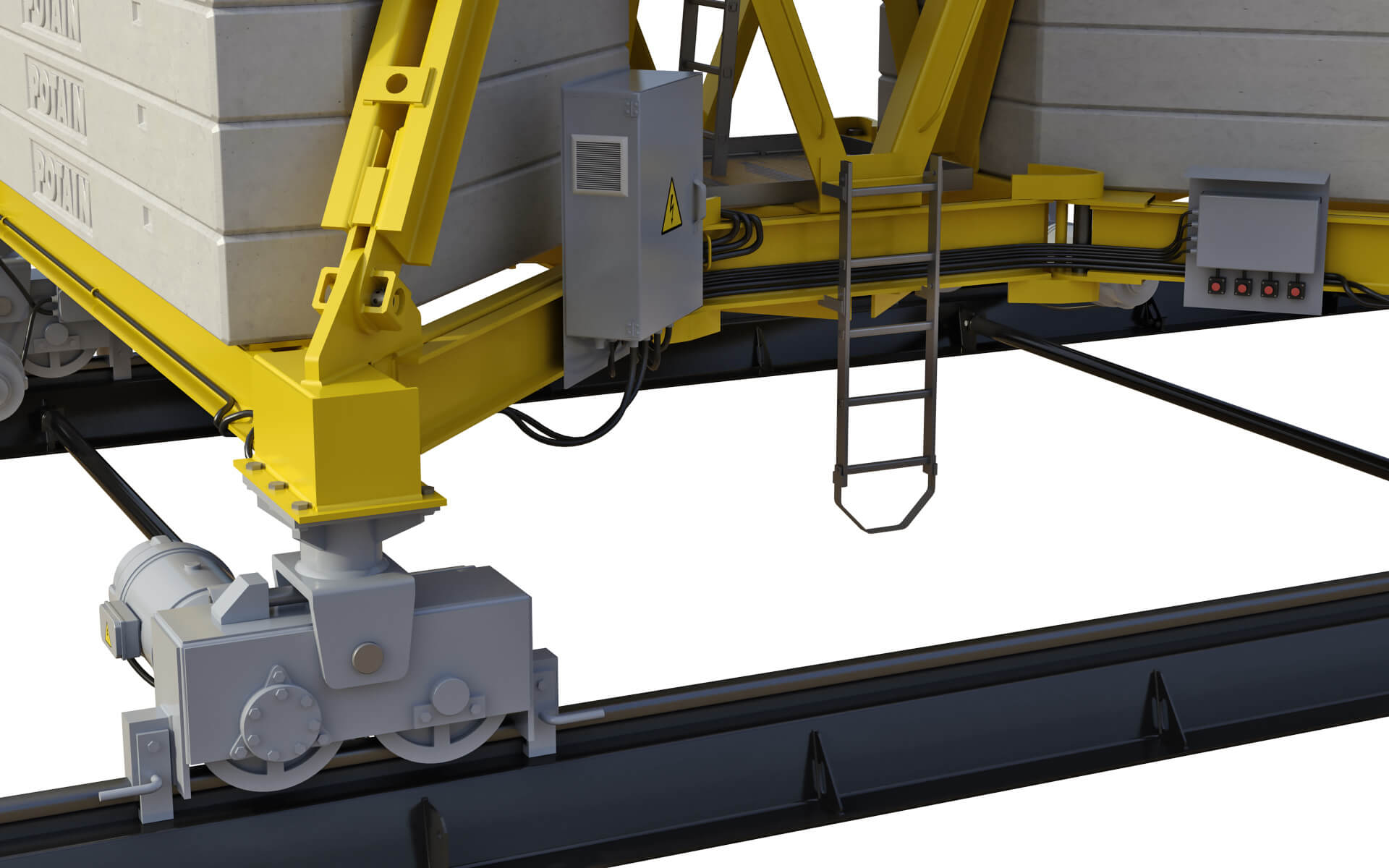 Tower Crane Potain Mdt 269 J12 - 3D Model by modelspro