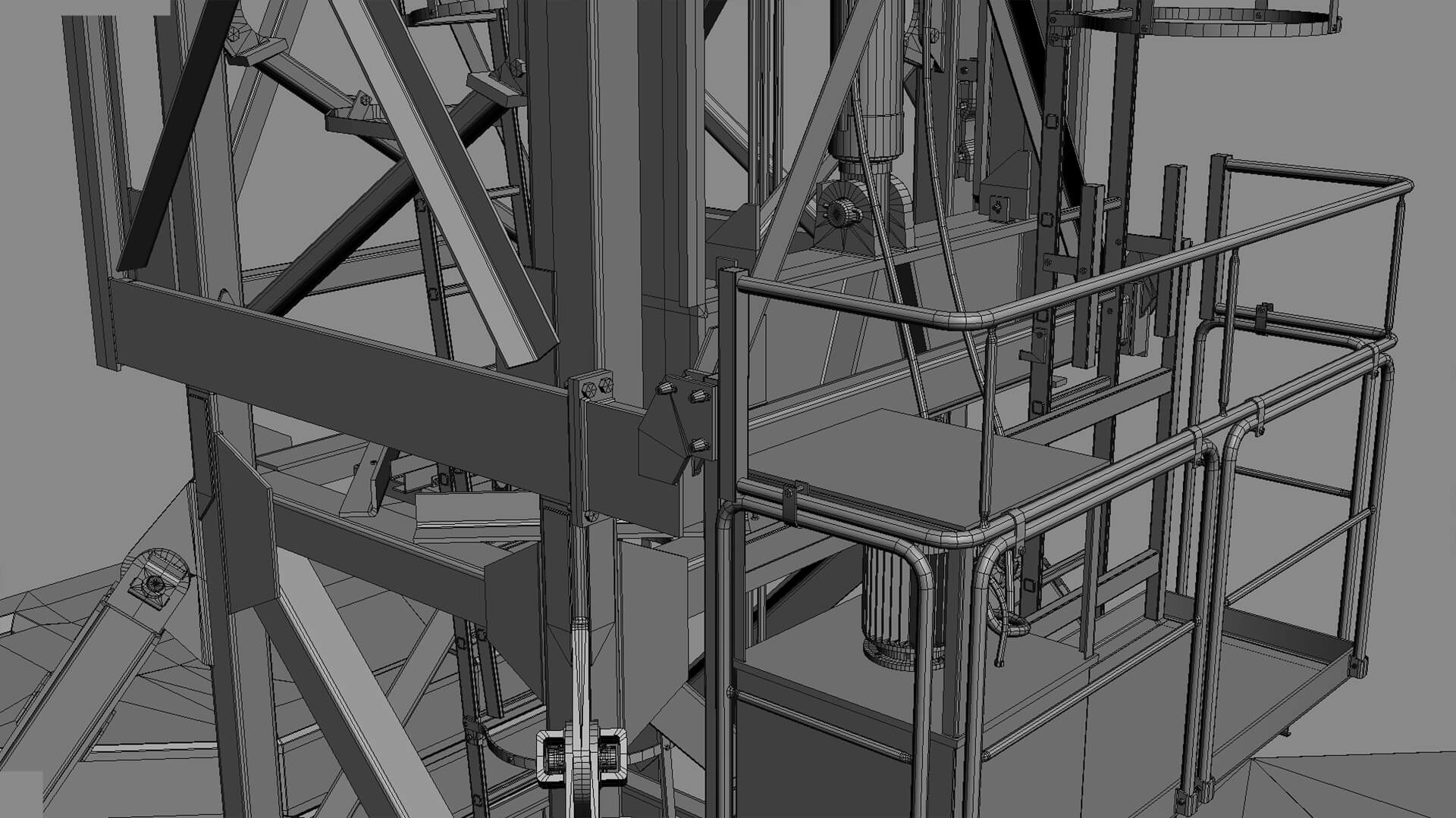 Tower Crane Potain Mdt 269 J12 - 3D Model by modelspro