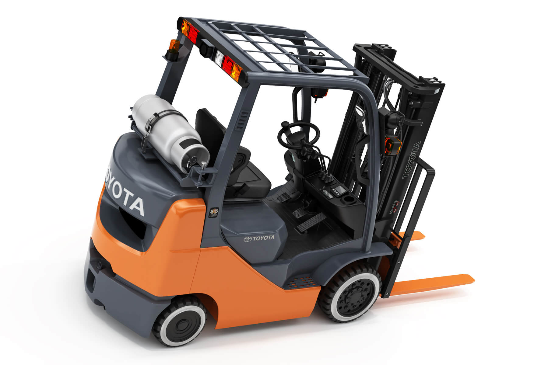 Toyota Core Ic Cushion Forklift 3d Model By Modelspro