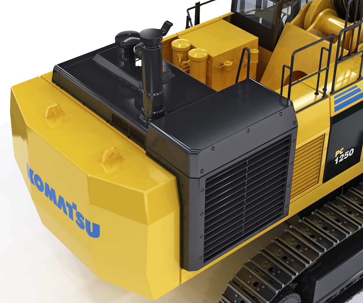 Tracked Excavator Komatsu Pc1250 - 3D Model by modelspro