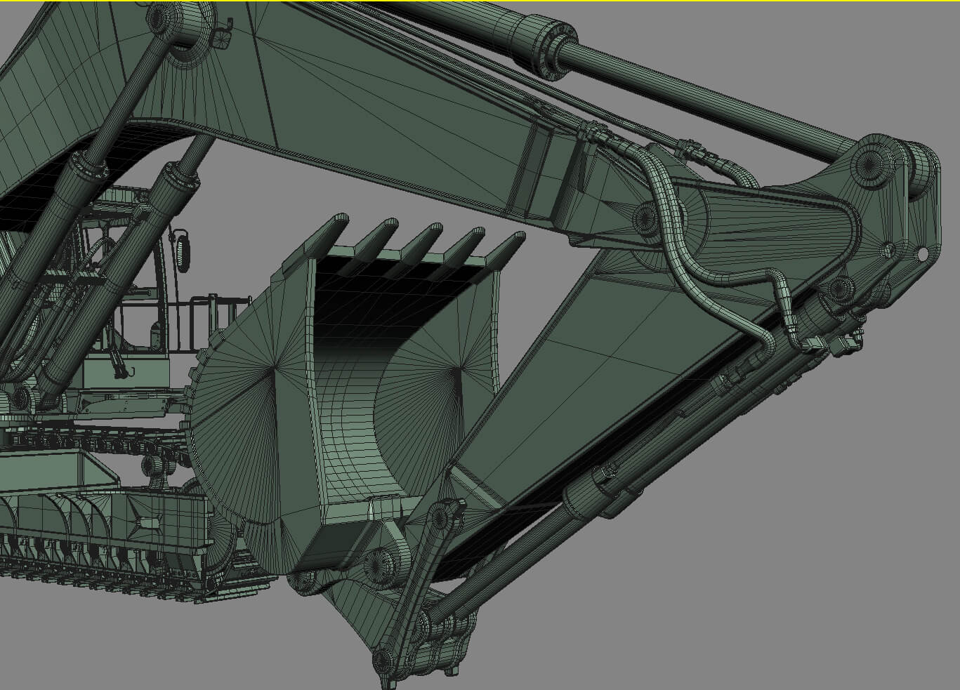 Tracked Excavator Komatsu Pc1250 - 3D Model by modelspro