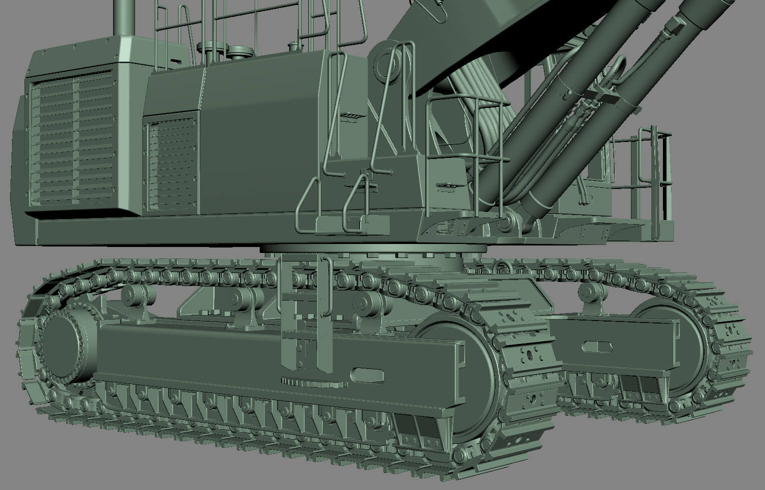 Tracked Excavator Komatsu Pc1250 - 3D Model by modelspro