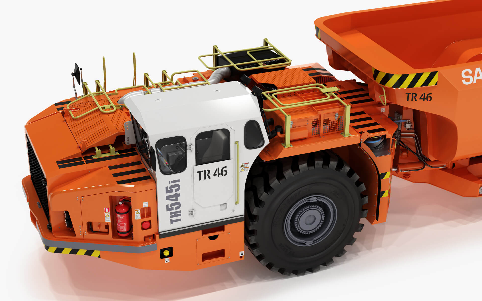 Underground Mining Dumptruck Sandvik Th545I - 3D Model by modelspro