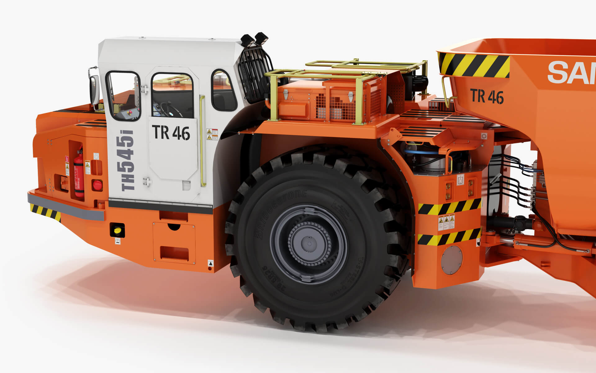 Underground Mining Dumptruck Sandvik Th545I - 3D Model by modelspro