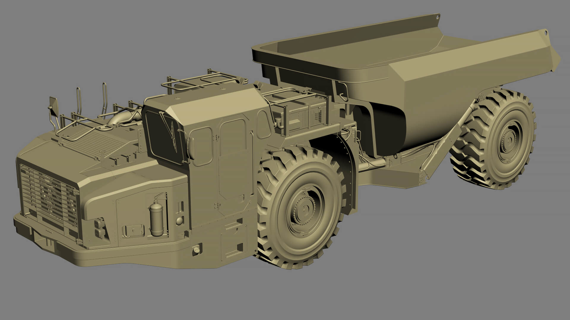 Underground Mining Dumptruck Sandvik Th545I - 3D Model by modelspro