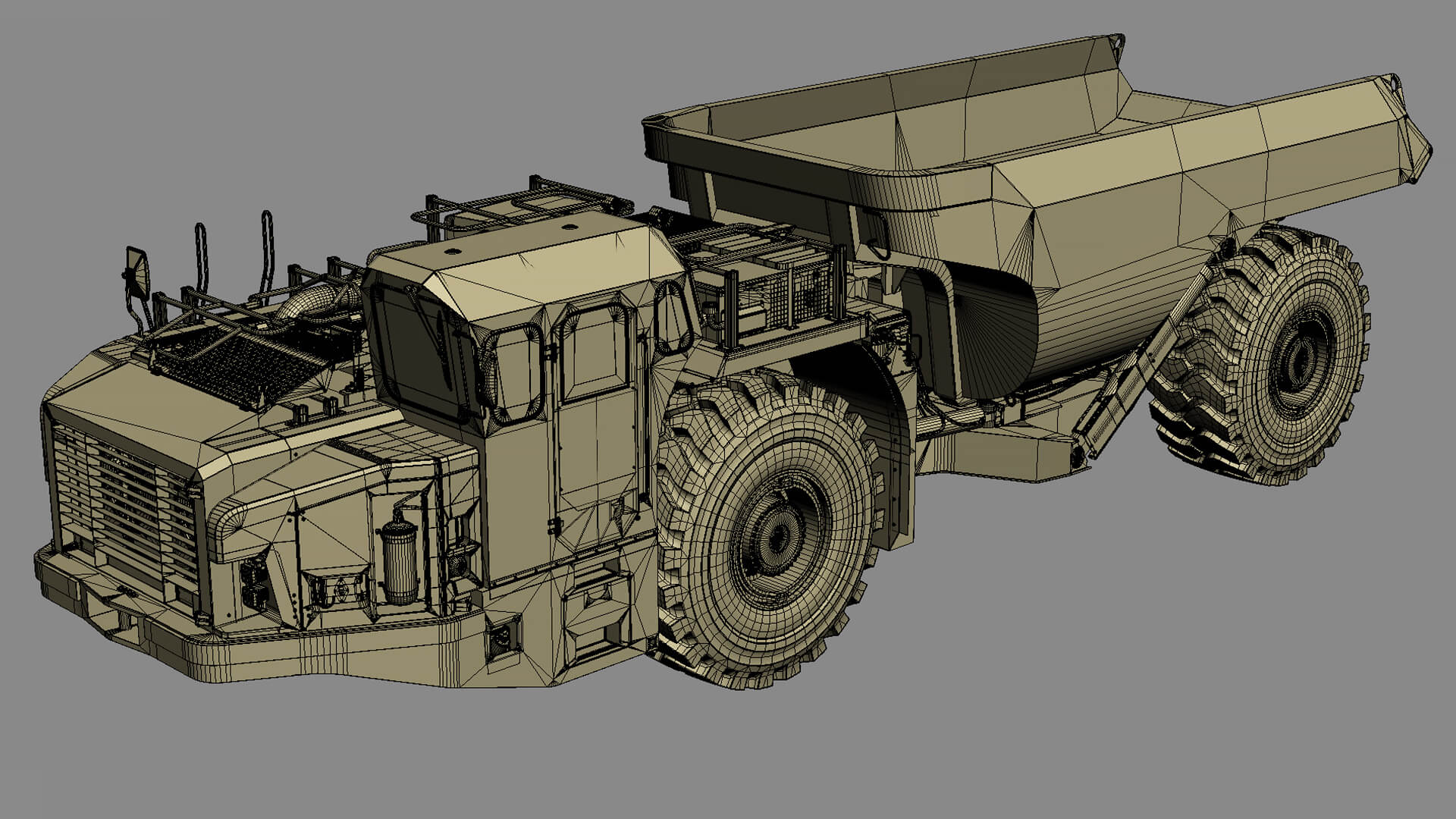 Underground Mining Dumptruck Sandvik Th545I - 3D Model by modelspro