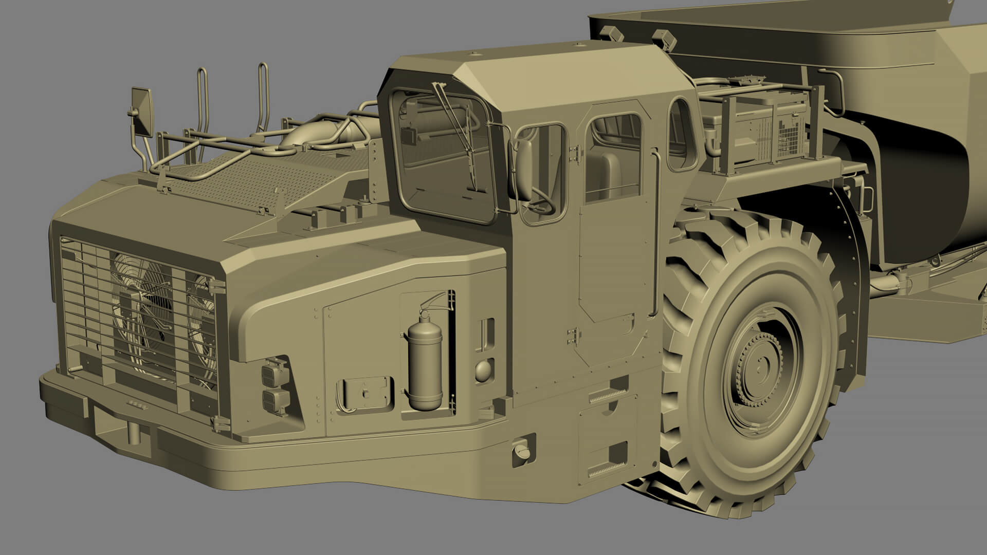 Underground Mining Dumptruck Sandvik Th545I - 3D Model by modelspro