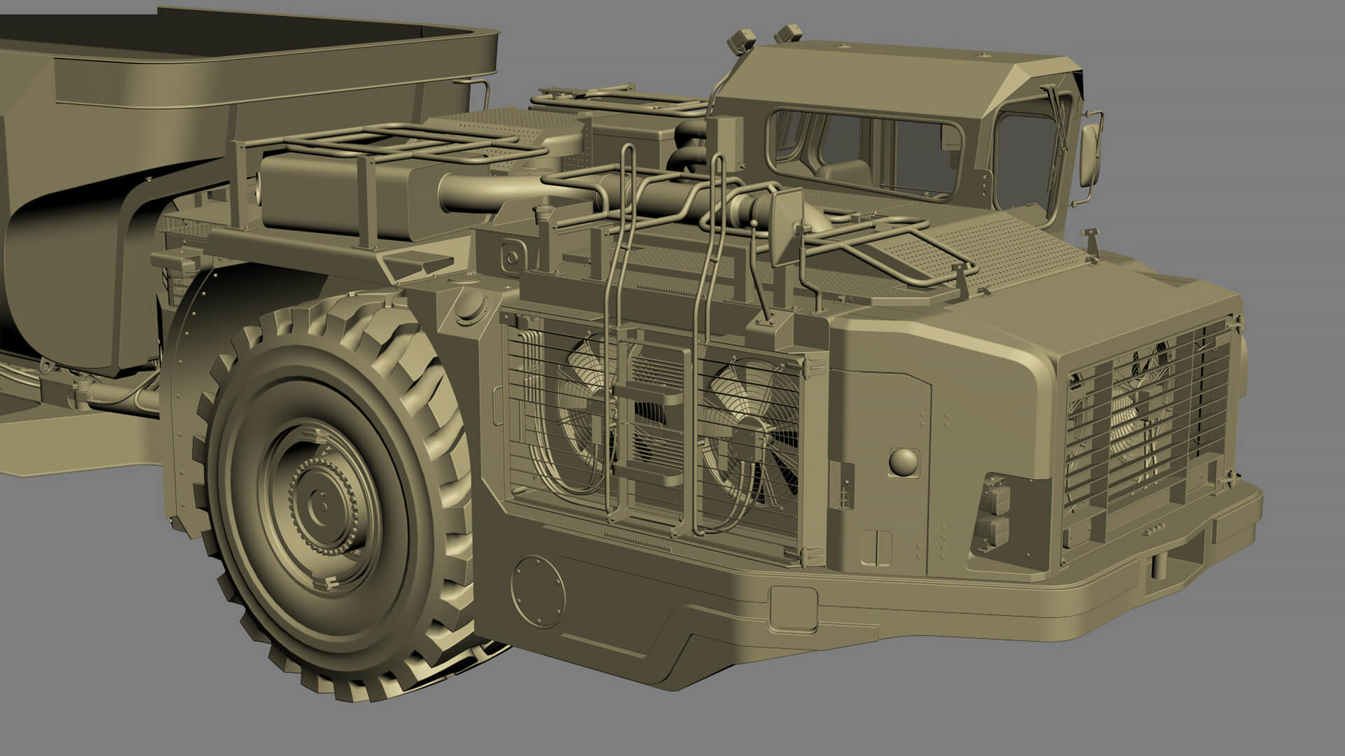 Underground Mining Dumptruck Sandvik Th545I - 3D Model by modelspro