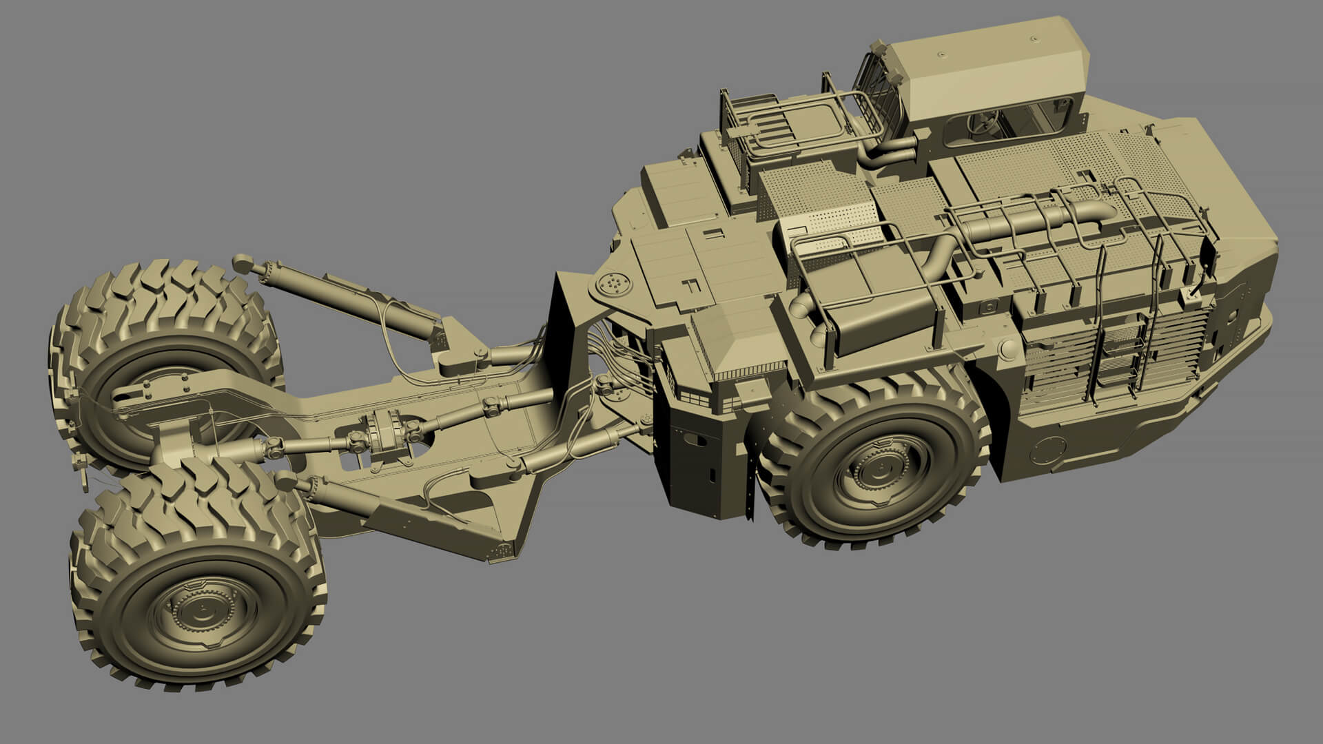 Underground Mining Dumptruck Sandvik Th545I - 3D Model by modelspro